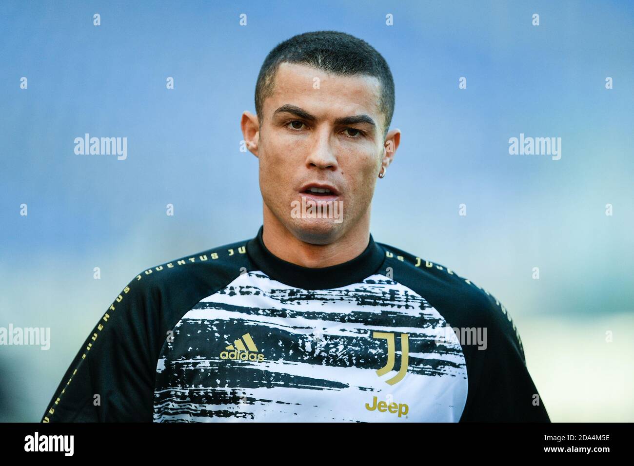 Cristiano Ronaldo of Juventus FC looks on during the Serie A match ...