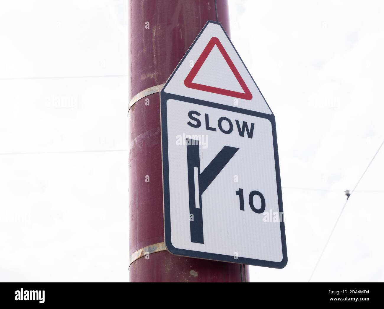 Tramway traffic signs in Blackpool August 2020 Stock Photo - Alamy
