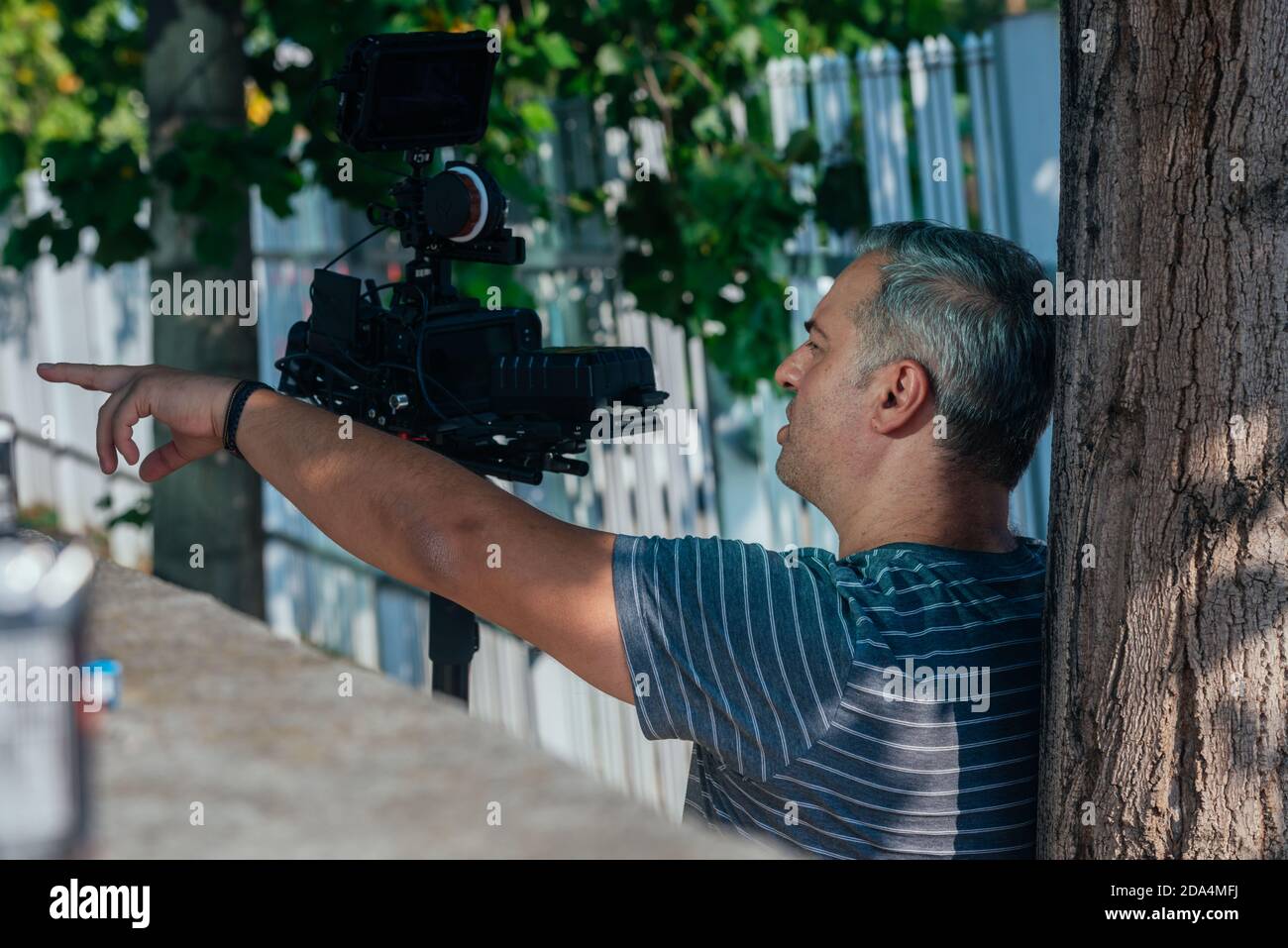Filming tv behind lens hi-res stock photography and images - Alamy