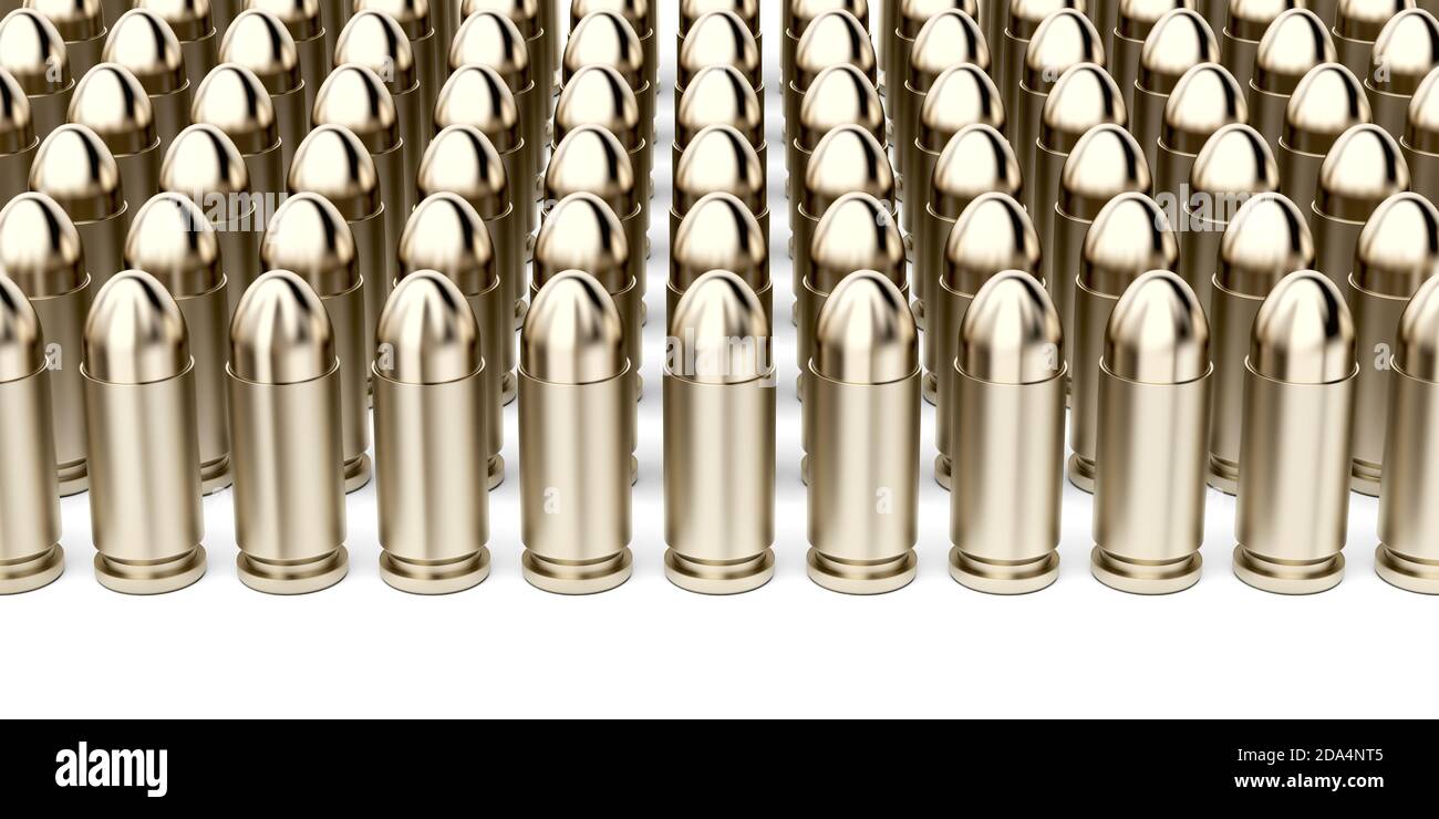 Many rows with bullets on white background Stock Photo - Alamy