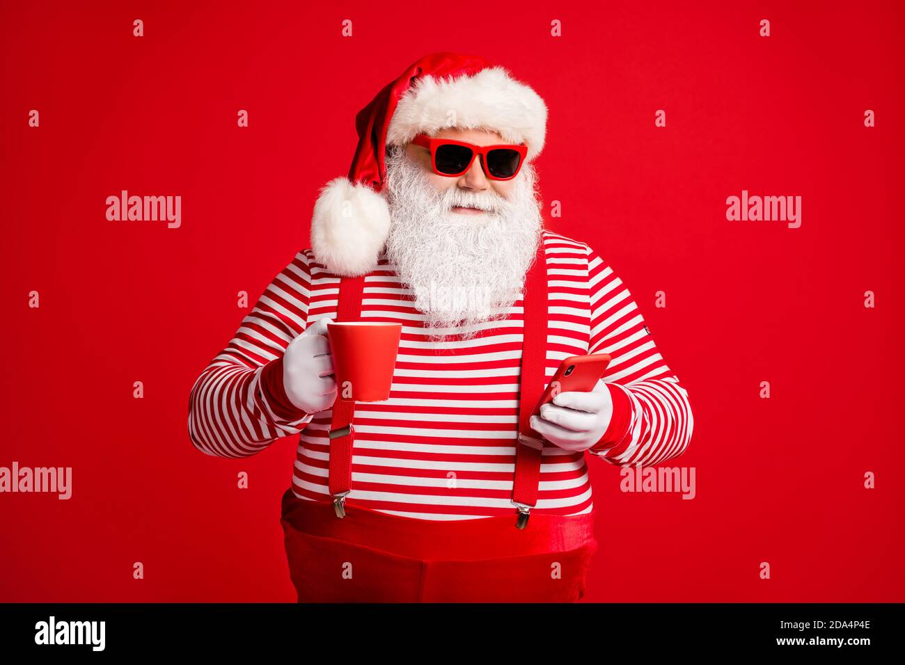 Fat man drinking coffee hi-res stock photography and images - Alamy