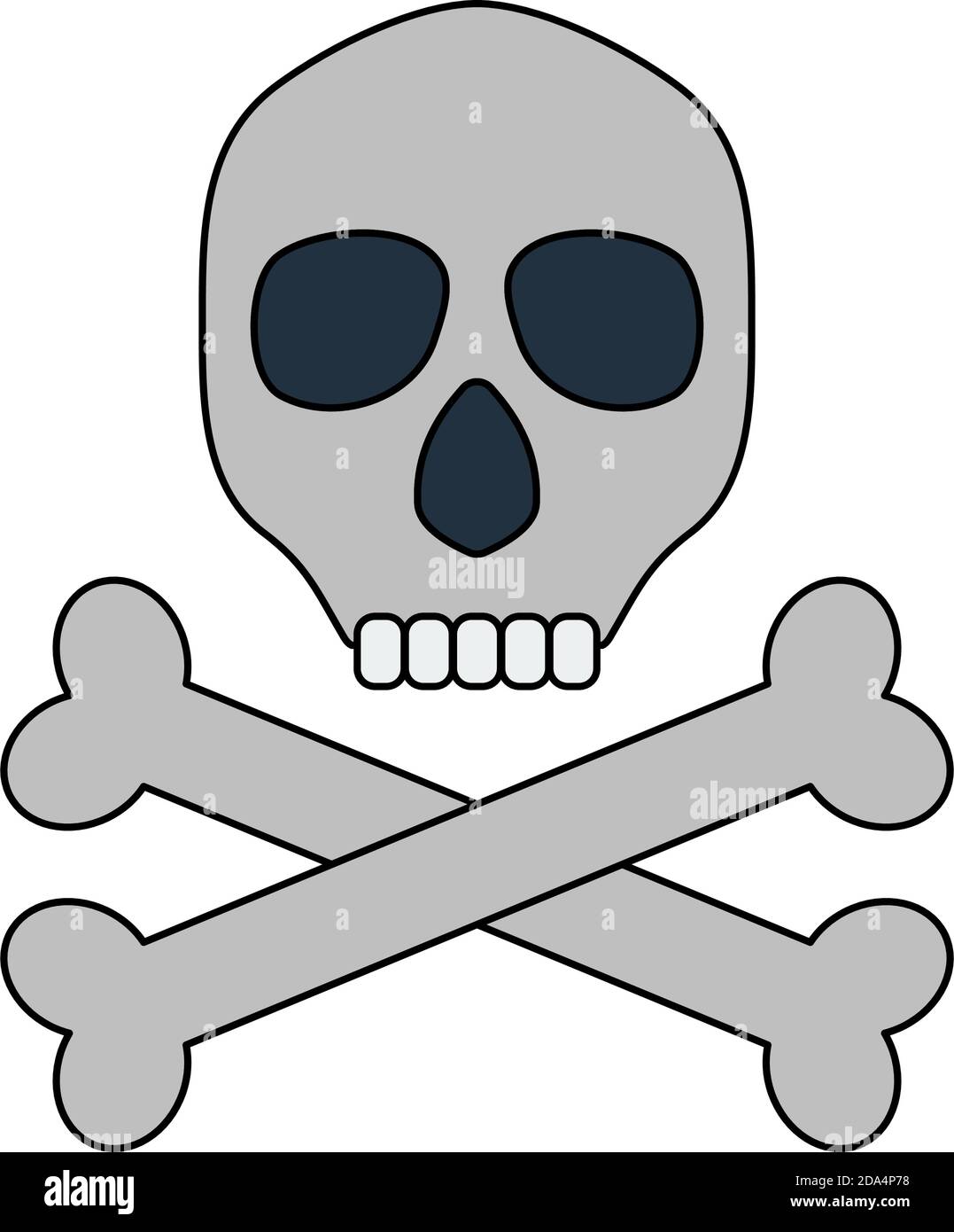 Poison Sign Icon. Editable Outline With Color Fill Design. Vector ...