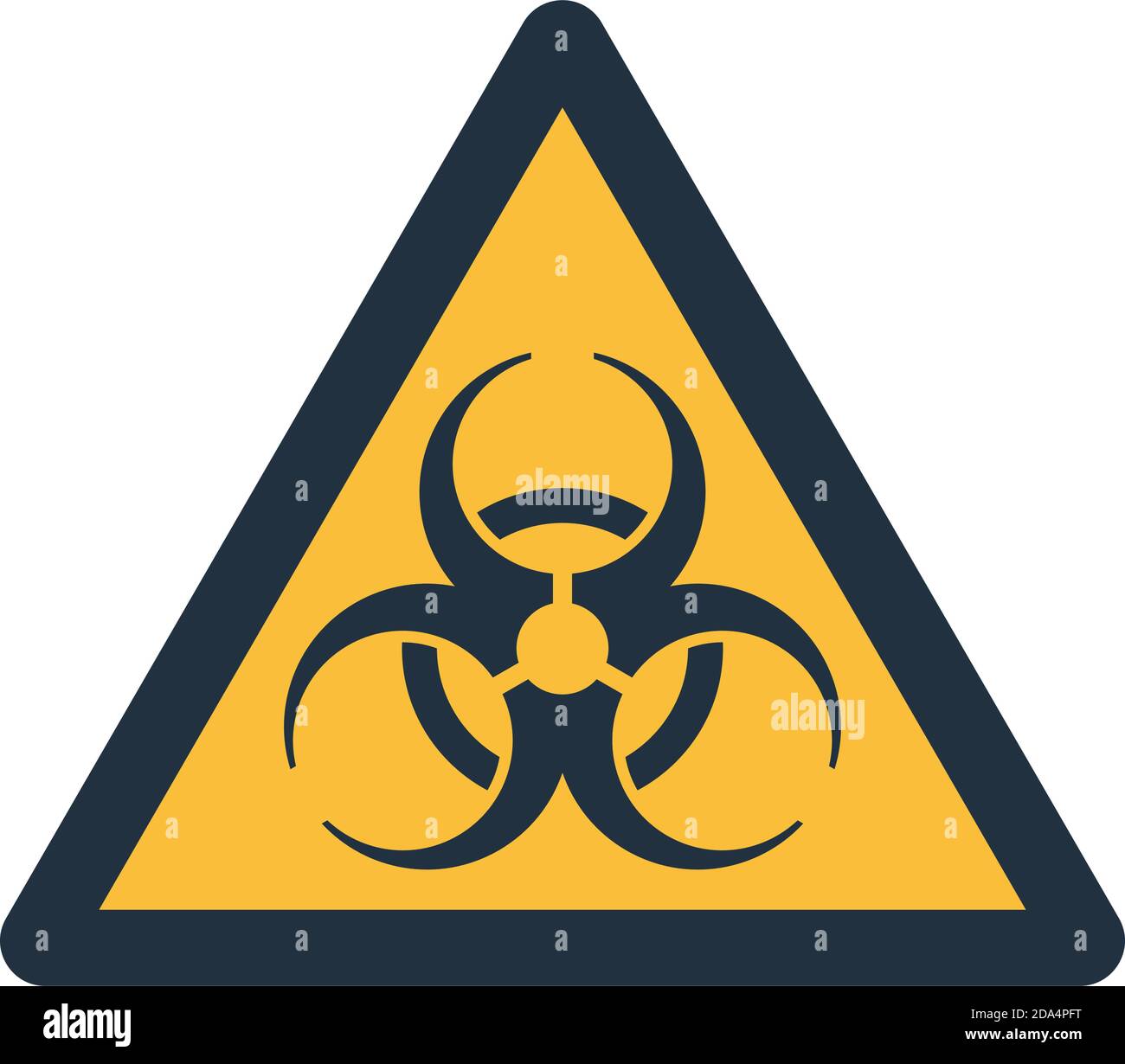 Biohazard Icon. Editable Outline With Color Fill Design. Vector ...