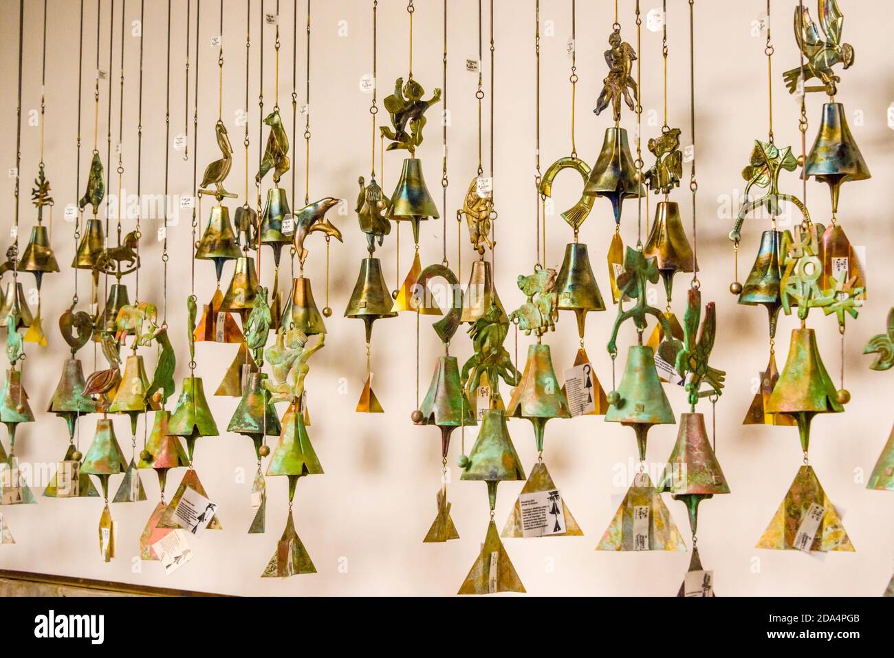 Arcosanti, Bronze Bells Stock Photo - Alamy