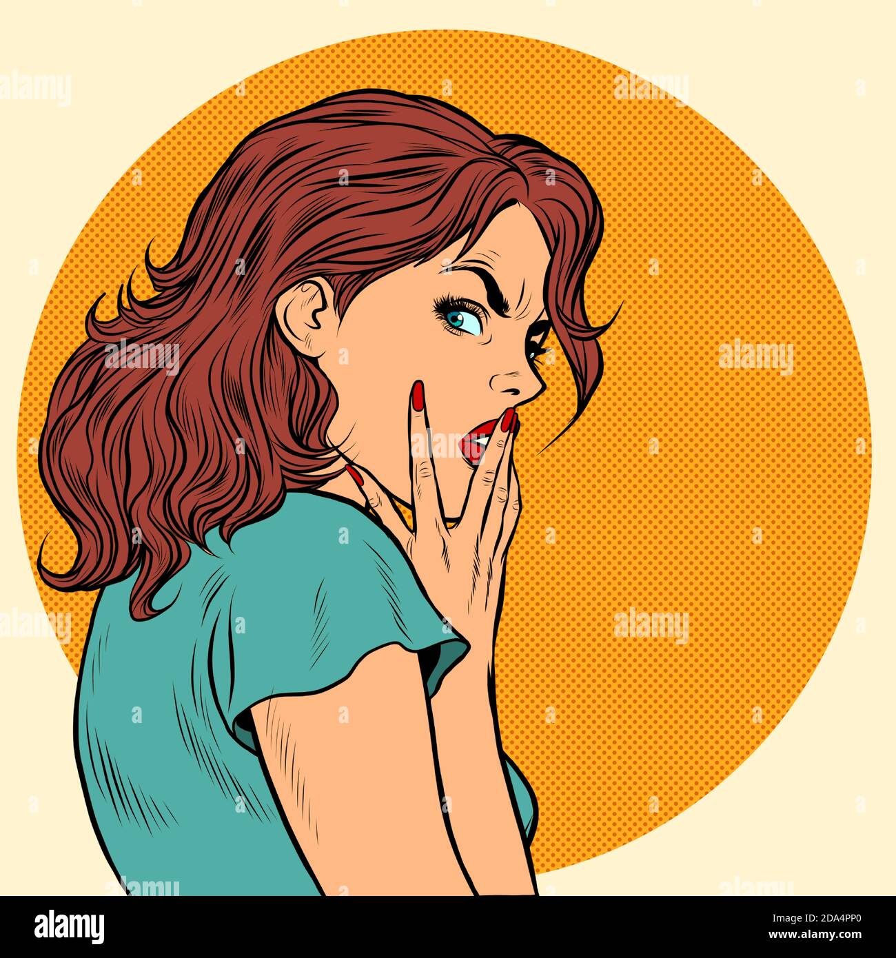 Alarmed face Stock Vector Images - Alamy