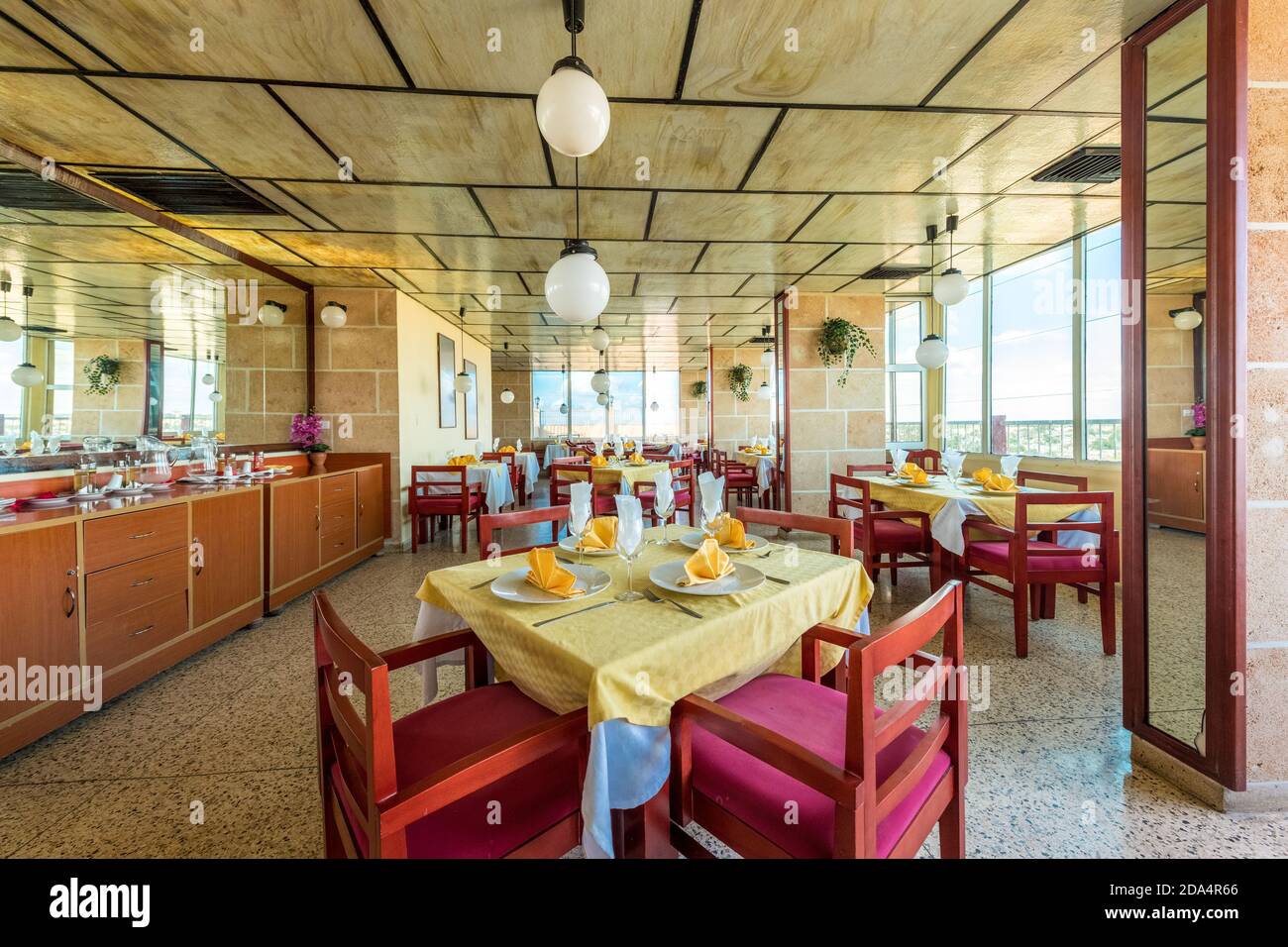 Inside of the Solaris Restaurant, Ciego de Avila, Cuba Stock Photo - Alamy