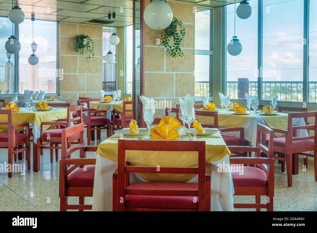 Inside of the Solaris Restaurant, Ciego de Avila, Cuba Stock Photo - Alamy