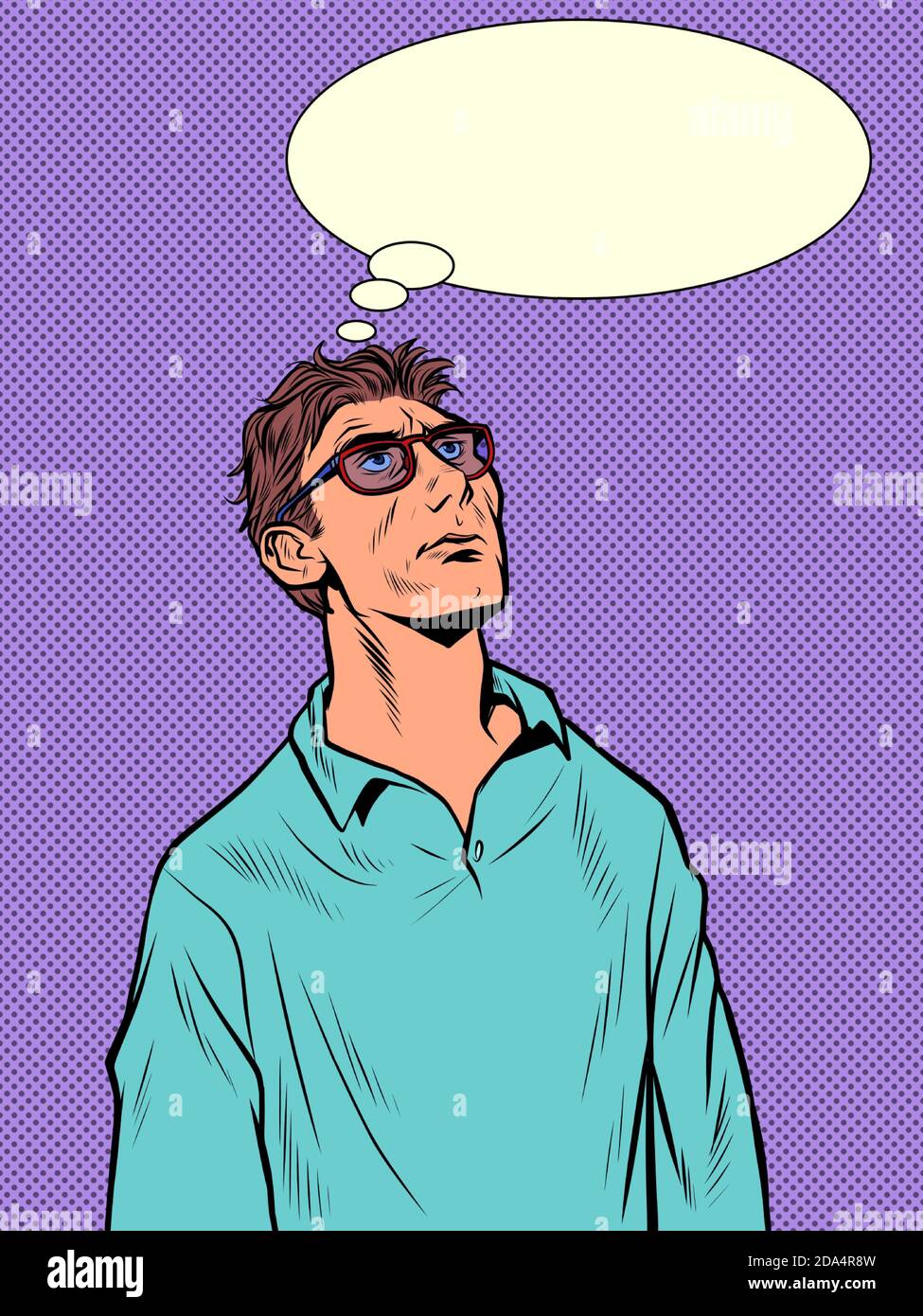 Young businessman stands in Stock Vector Images - Alamy