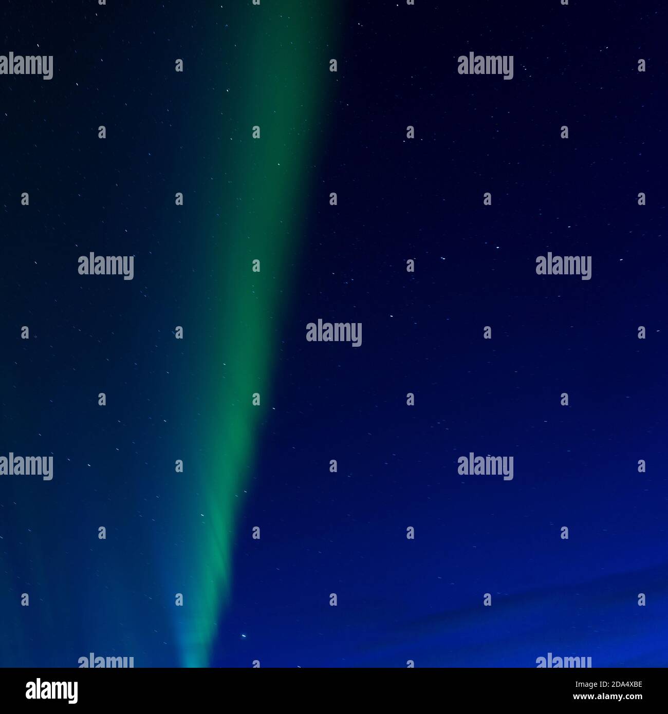 Northern lights in the night sky, Husavik, Norourping, Northeastern ...