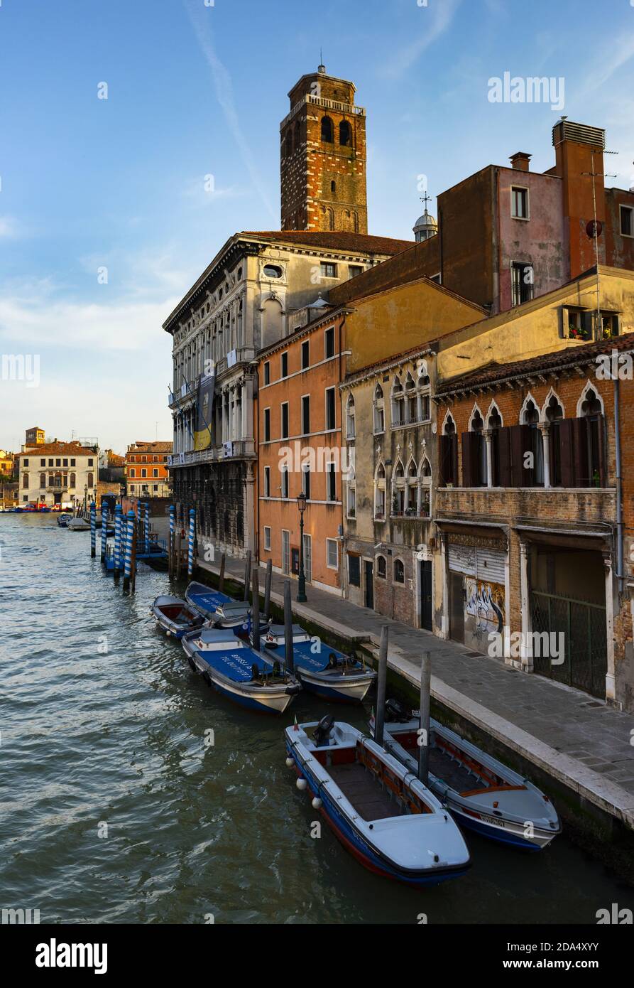 A waterfront in Venice at sunset Stock Photo - Alamy