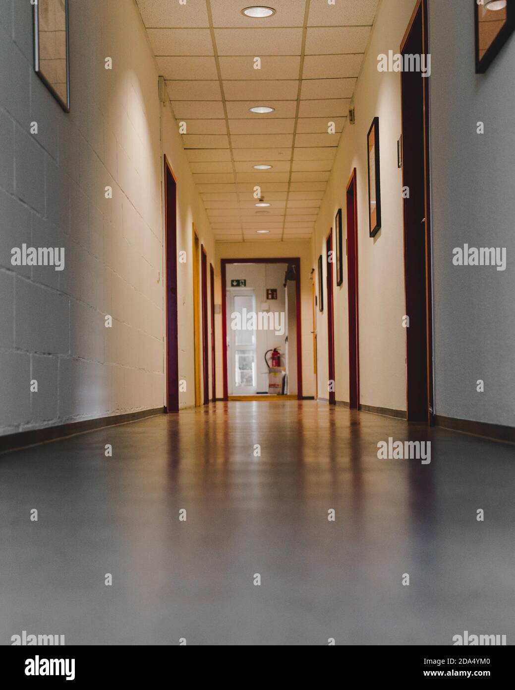 Shot corridor brick wall hi-res stock photography and images - Alamy