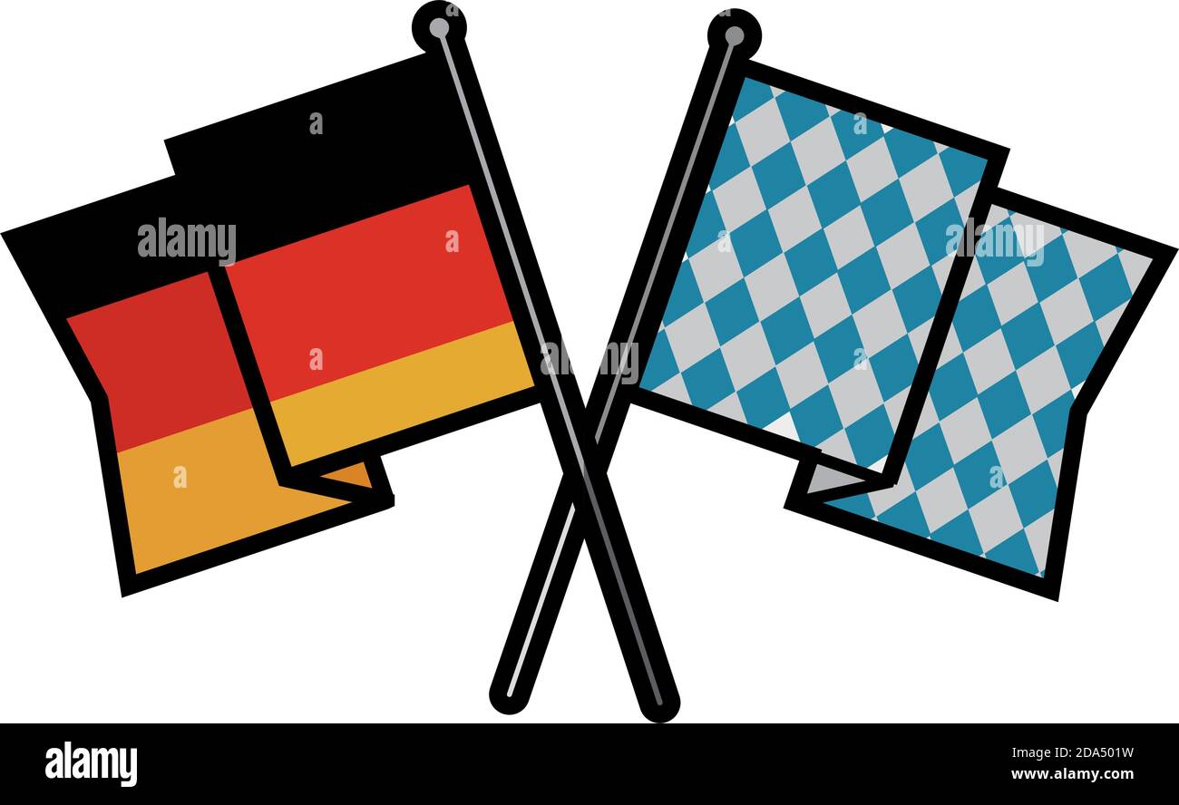 Flags of bavaria Stock Vector Images - Alamy