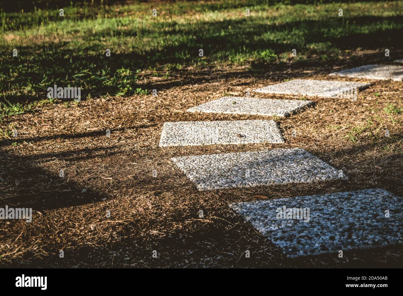 Stone pathway to the garden in tuscany italy Stock Photo - Alamy