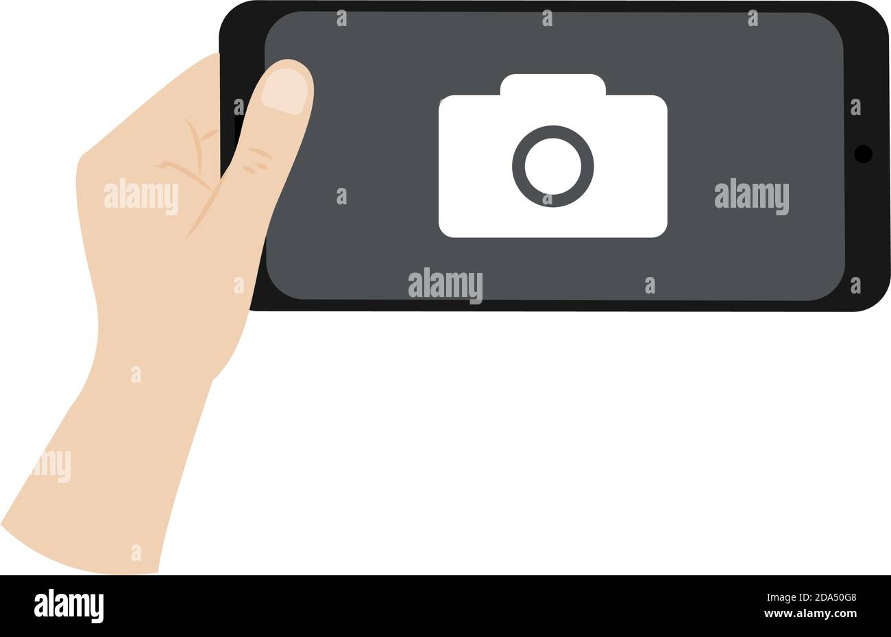 Isolated photo smartphone activity home with hands icon- Vector Stock ...