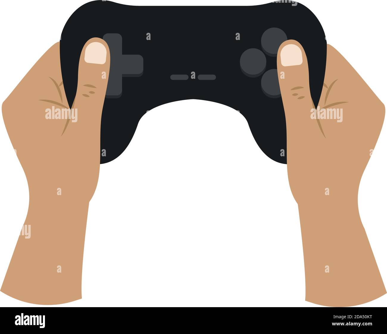 Isolated videogames play activity home with hands icon- Vector Stock ...