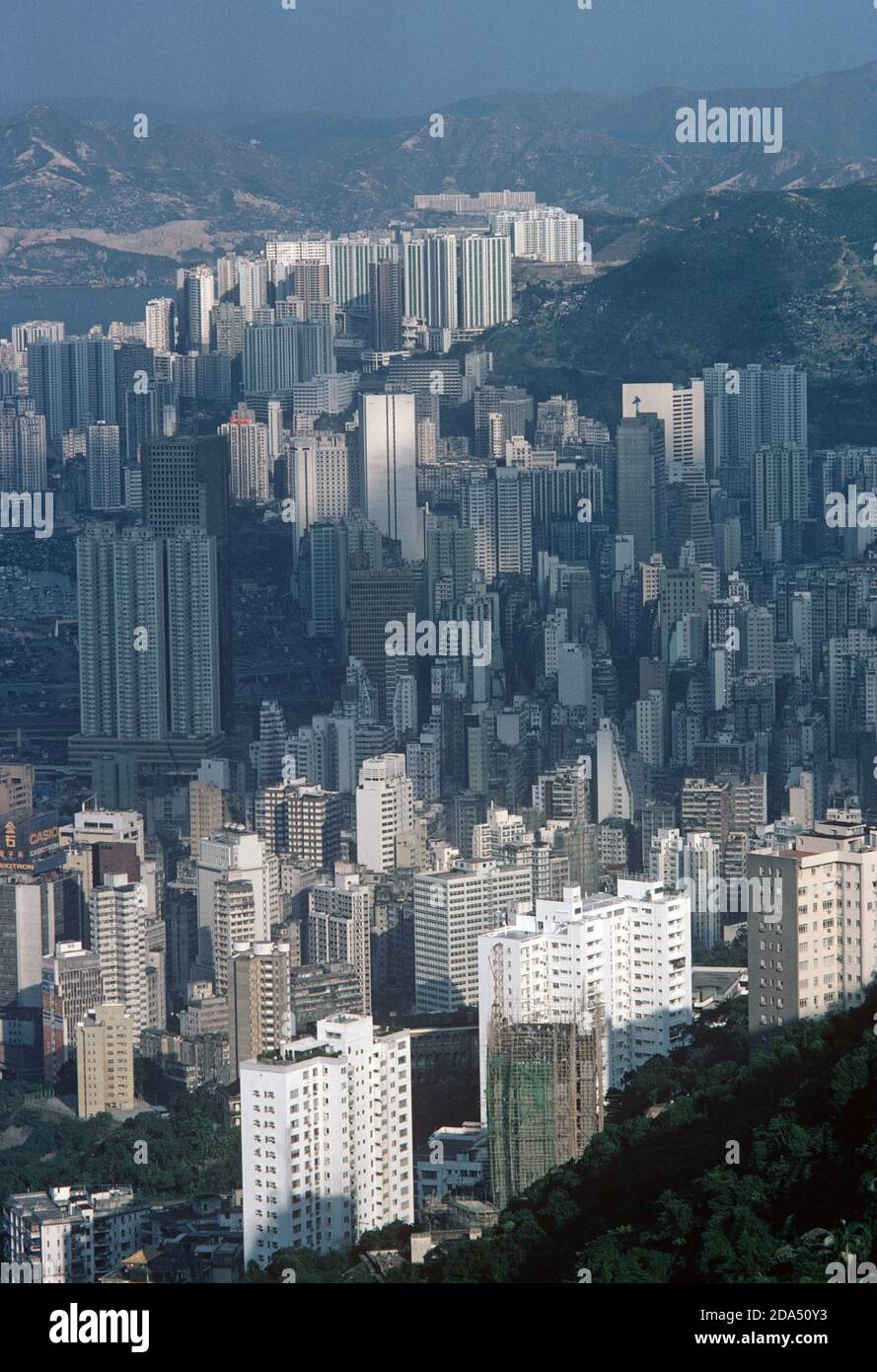 Hong Kong Skyline, 80s Stock Photo - Alamy