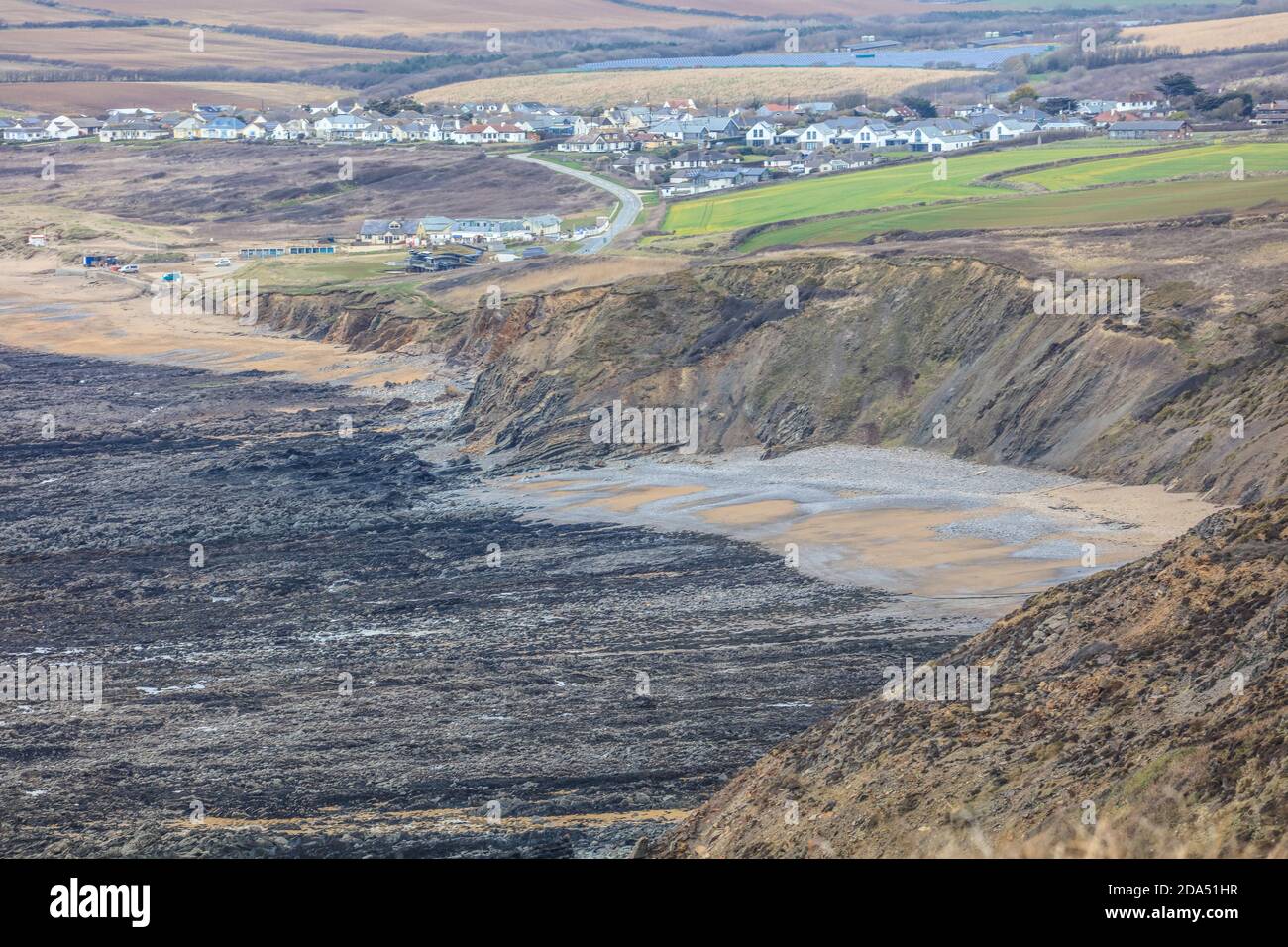 Millook Haven exhibits the best example of chevron faults in the ...