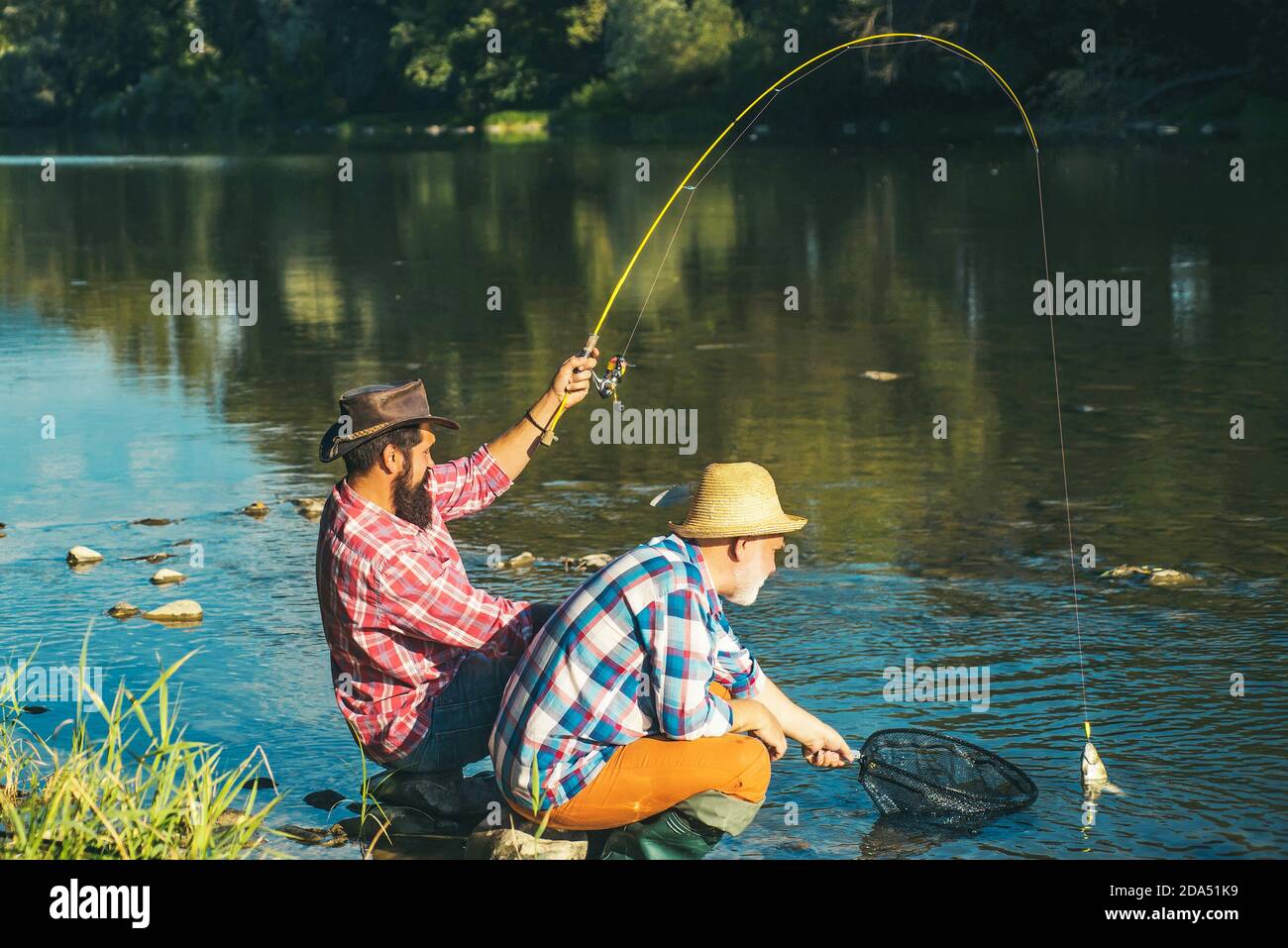Most renowned as a method for catching trout and salmon hi-res stock ...