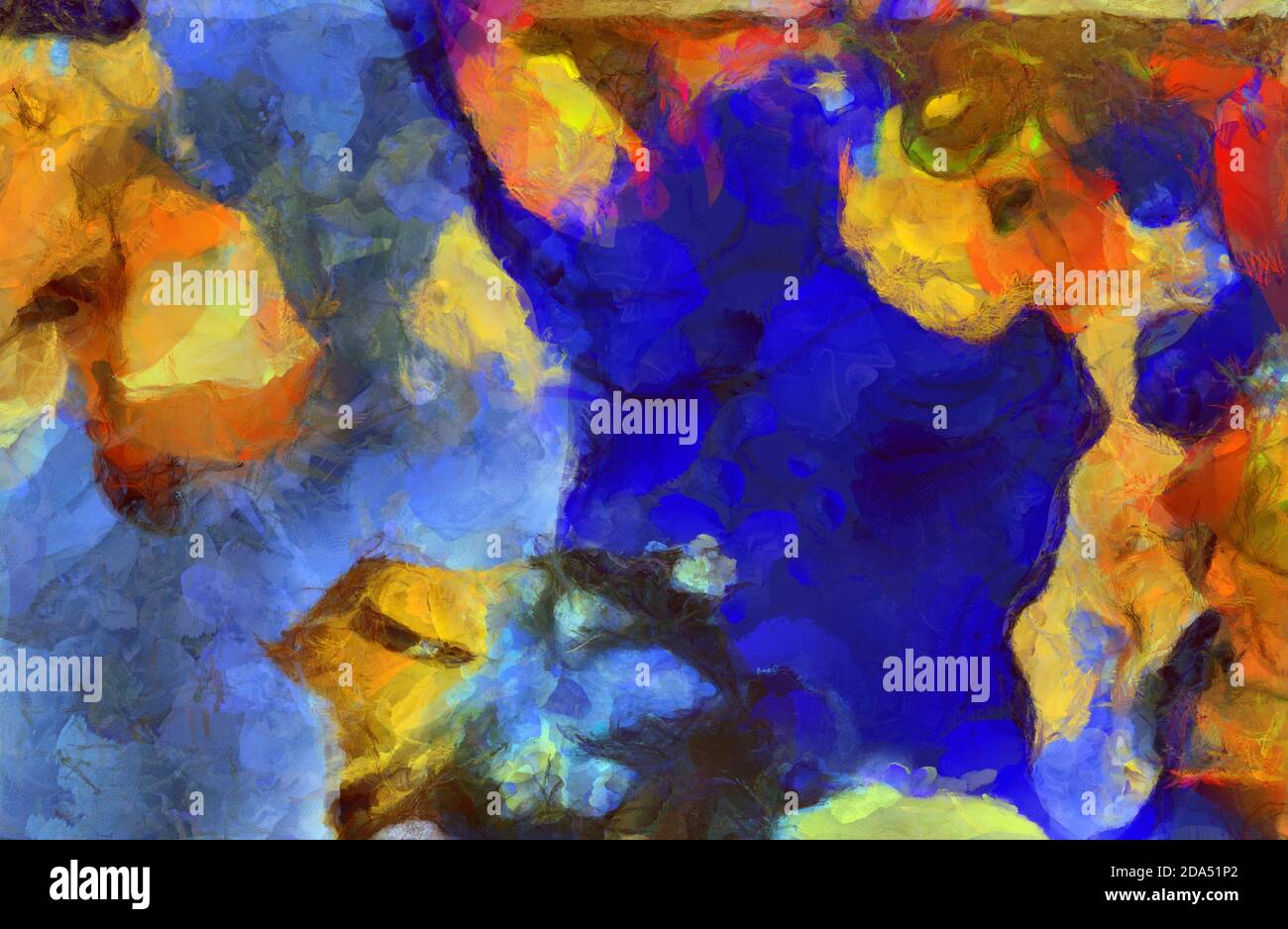 Abstract painting in vivid colors. 3D rendering Stock Photo - Alamy