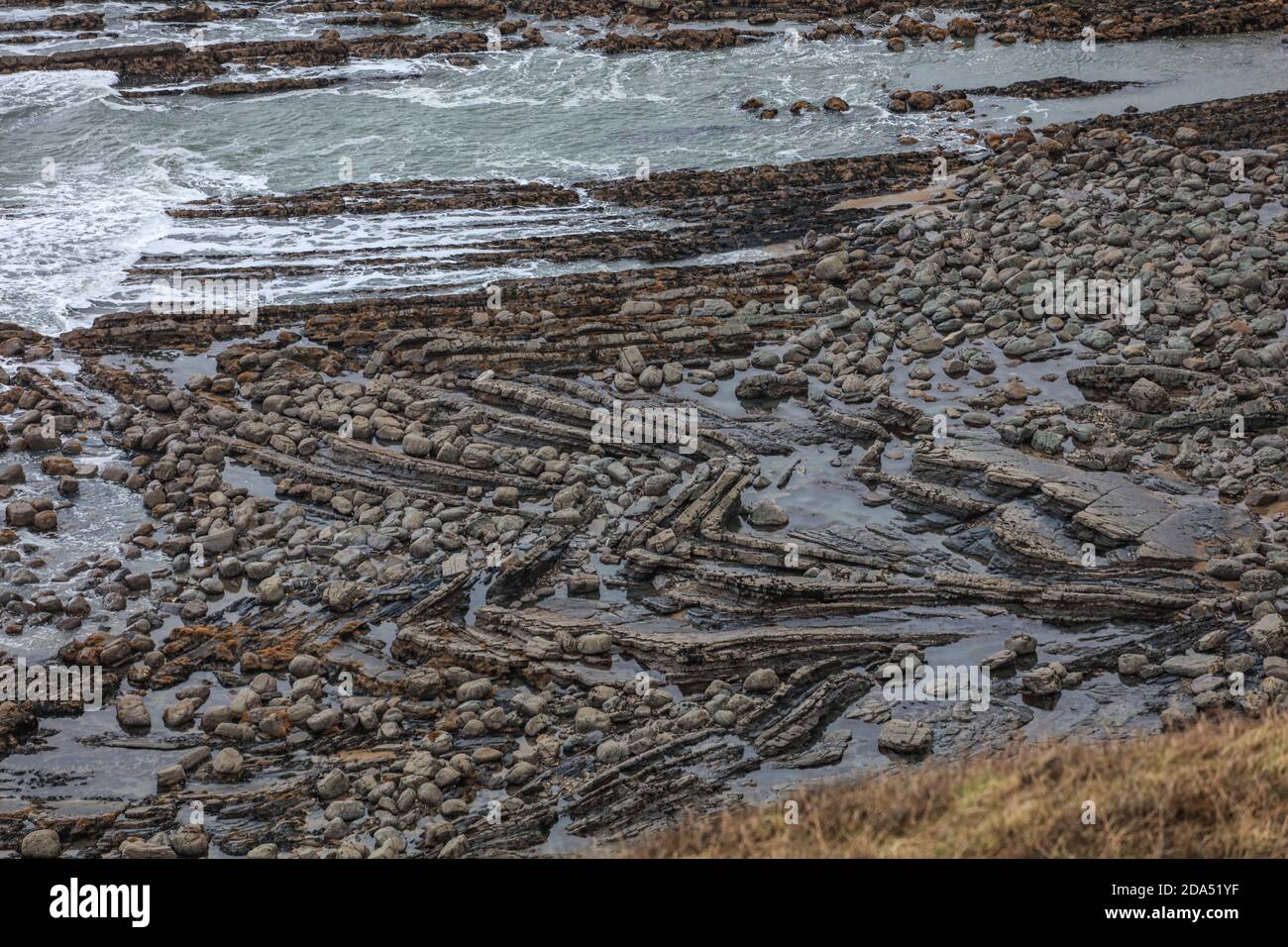 Millook Haven exhibits the best example of chevron faults in the ...