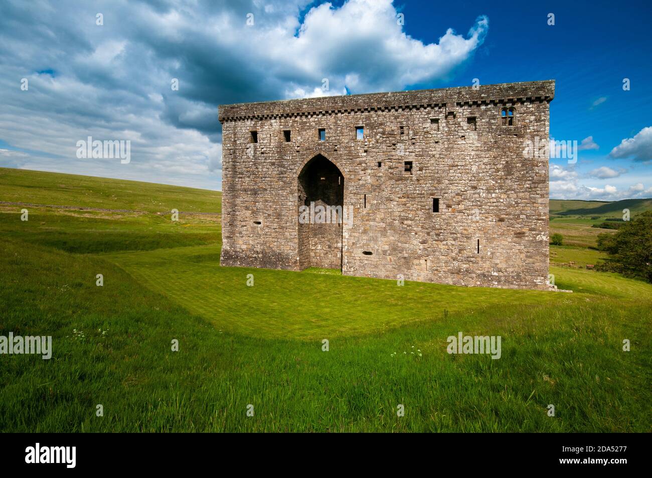 Hermitage Castle border fortress Stock Photo - Alamy