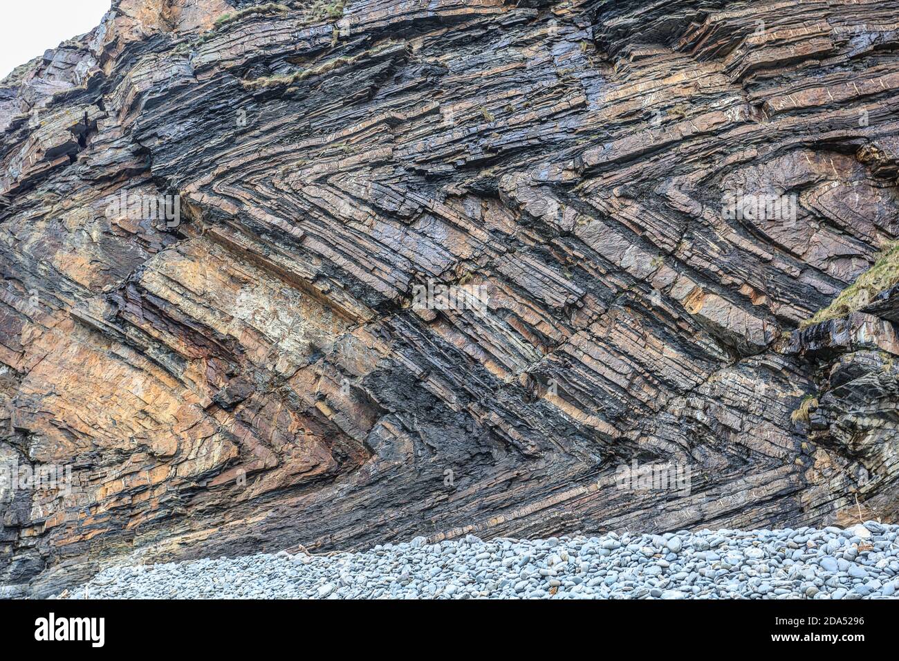 Millook Haven exhibits the best example of chevron faults in the ...