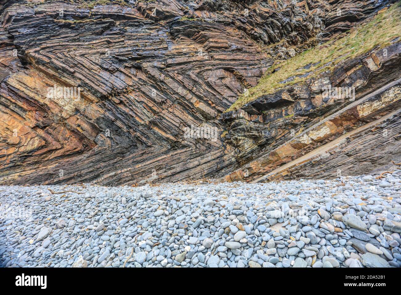 Millook Haven exhibits the best example of chevron faults in the ...