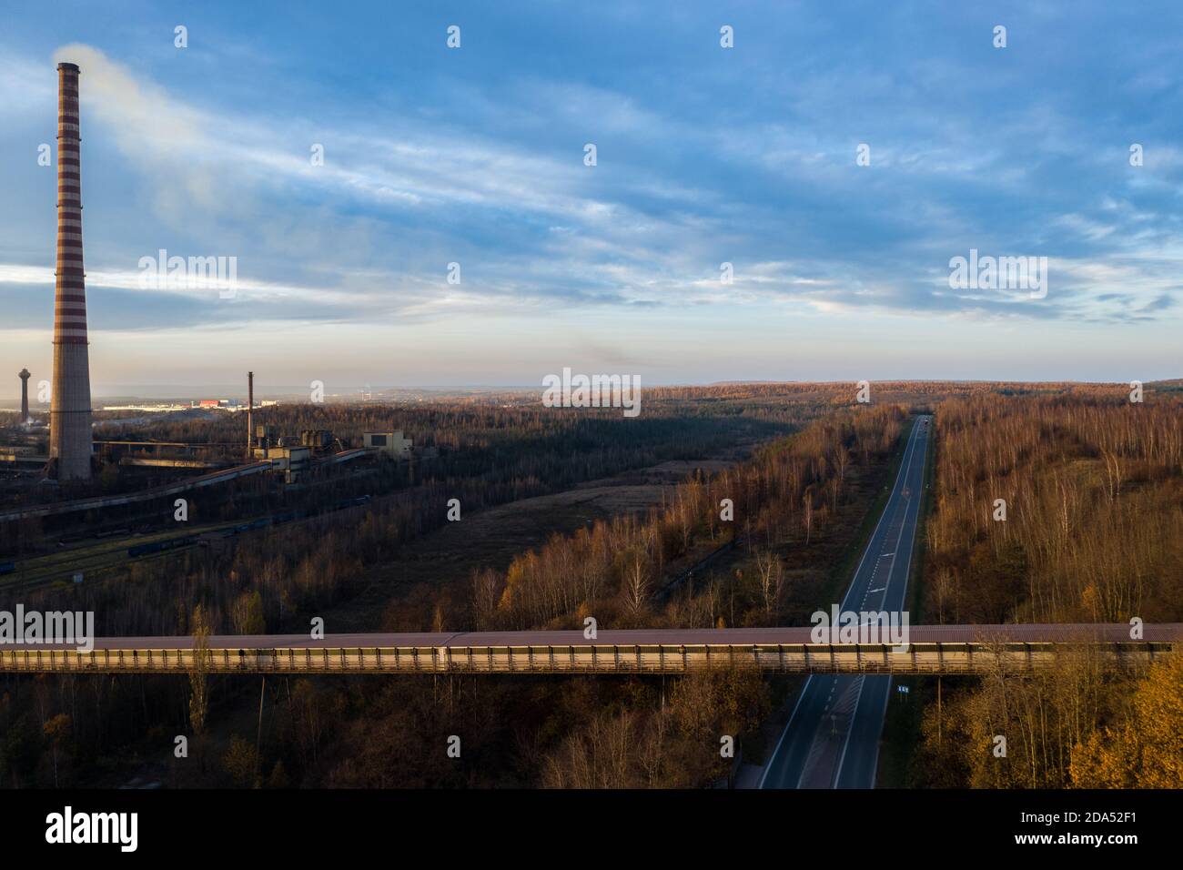 Industrial steel factory, iron works. Metallurgical plant. steelworks ...