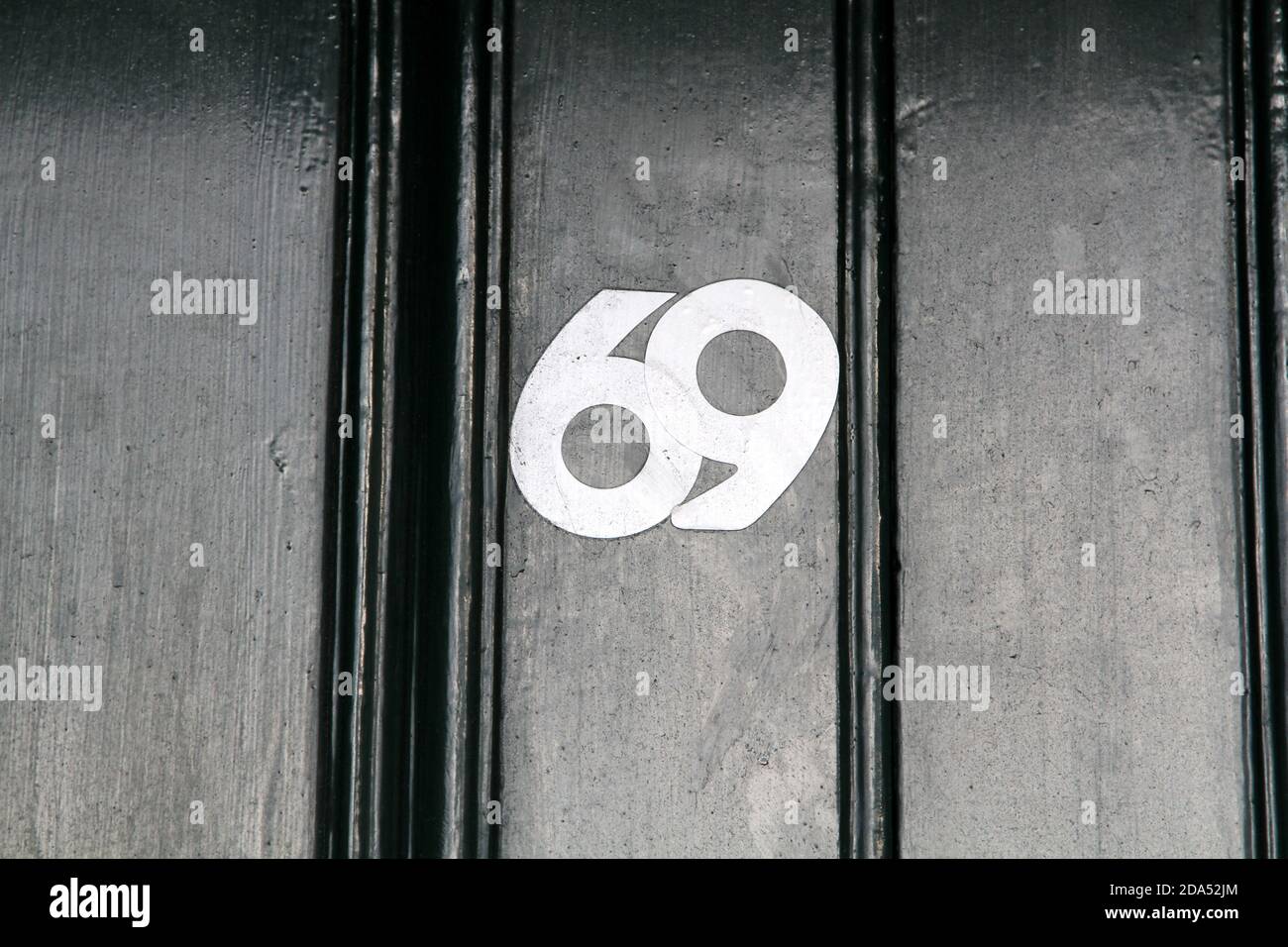 Number, various, on wall, clocks, signs , advertising , vehicles. House ...