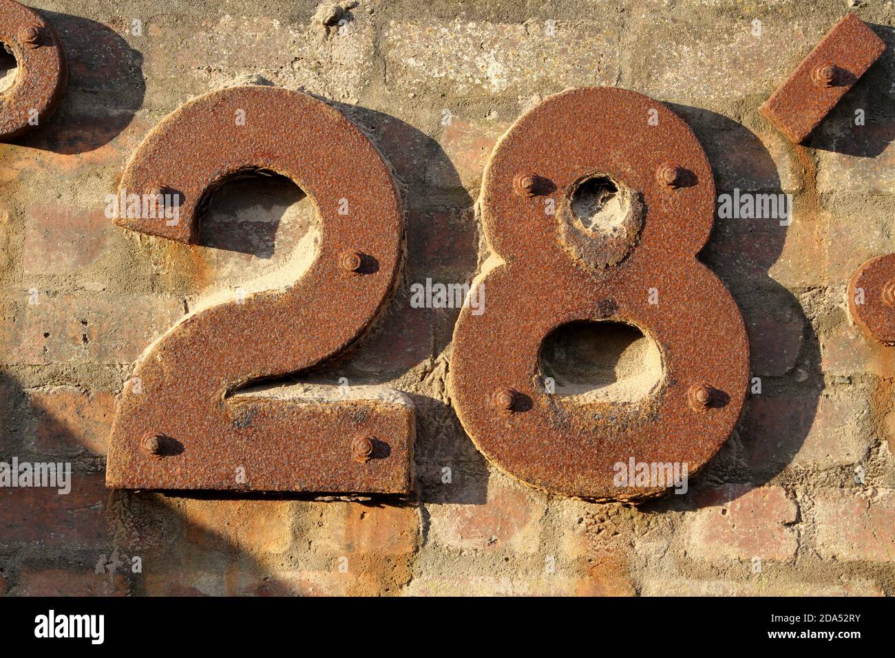 Number, various, on wall, clocks, signs , advertising , vehicles ...