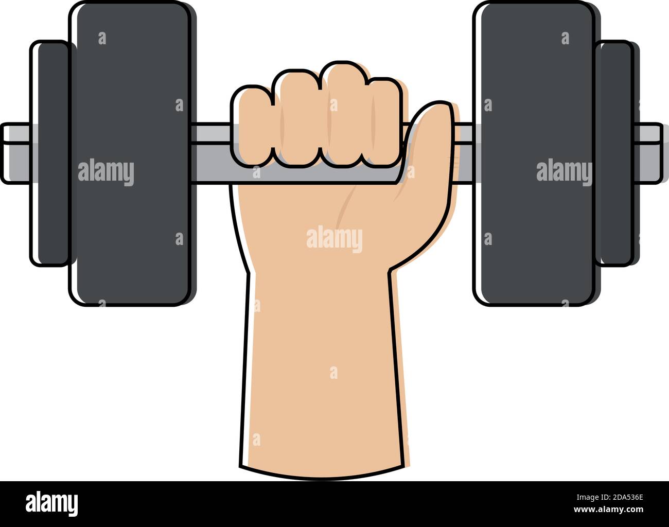 Isolated exercise activity home with hands icon- Vector Stock Vector ...
