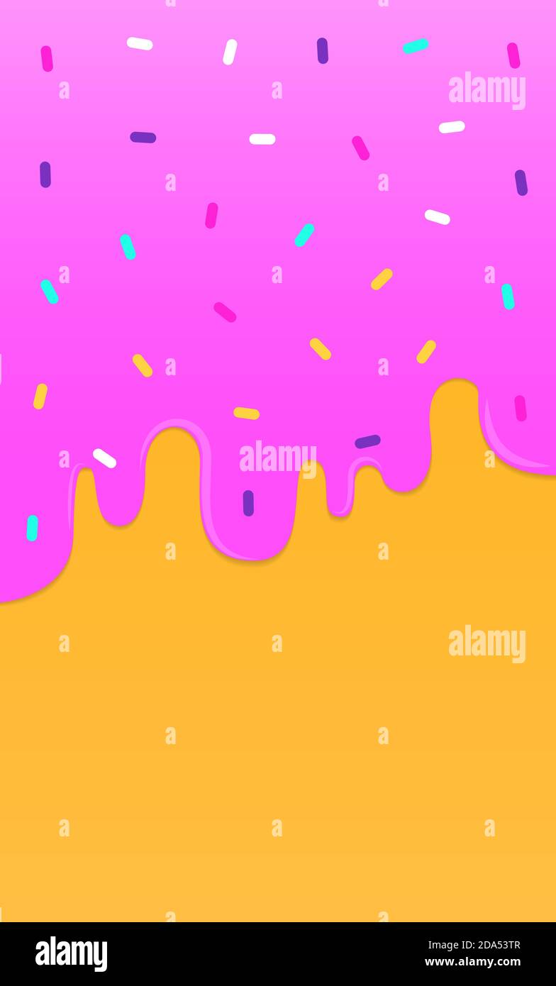 Melting icing Vector illustration with copy space Stock Vector Image ...