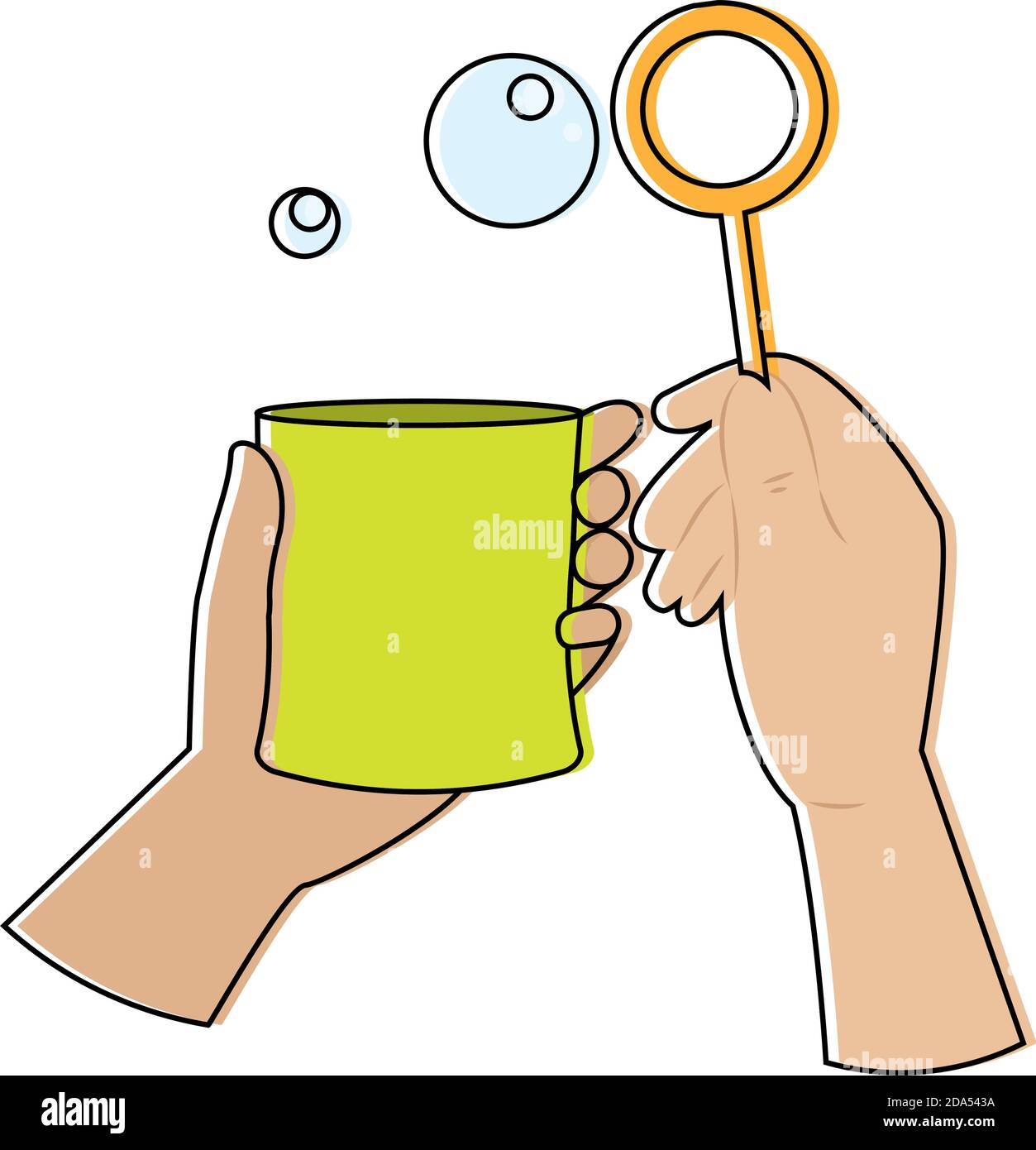 Isolated play bubble activity home with hands icon- Vector Stock Vector ...