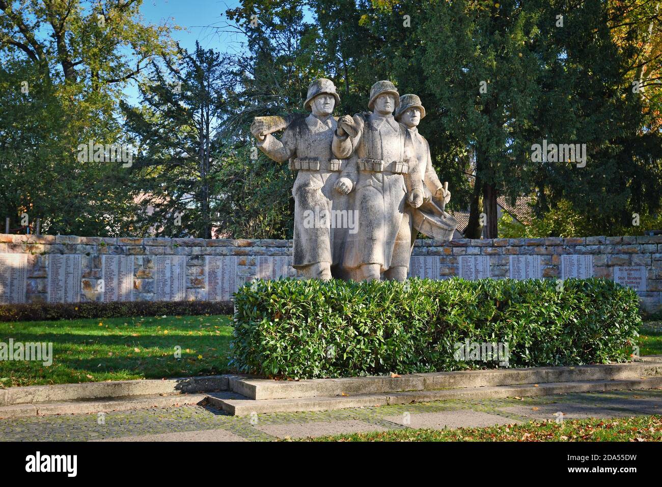 Weinheim, Germany - November 2020: War monument for German soldiers ...