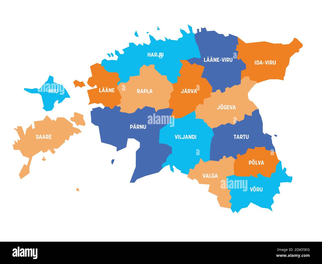 Map of jogeva Stock Vector Images - Alamy