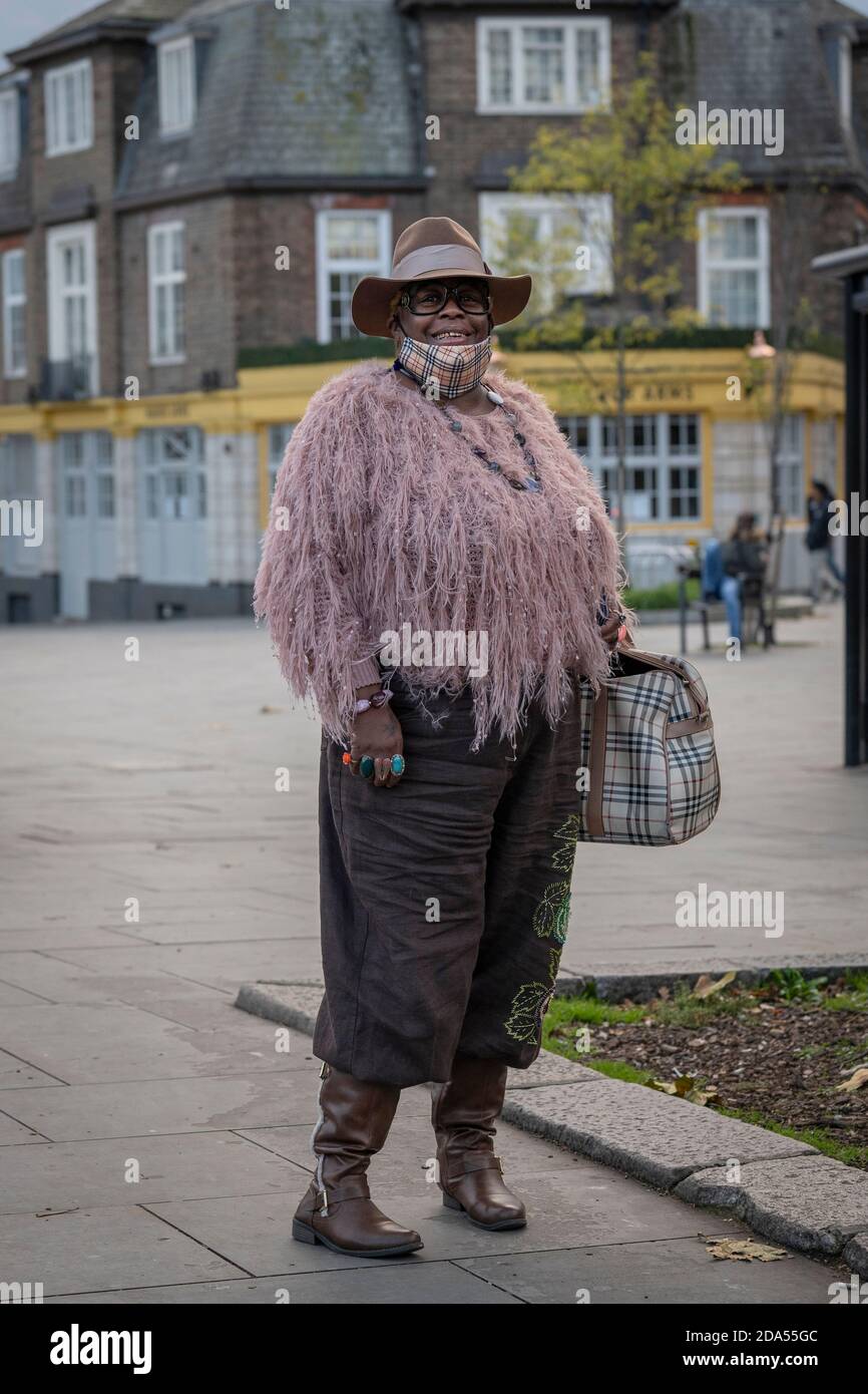Streatham, London. 9th November 2020. Former Gogglebox reality ...