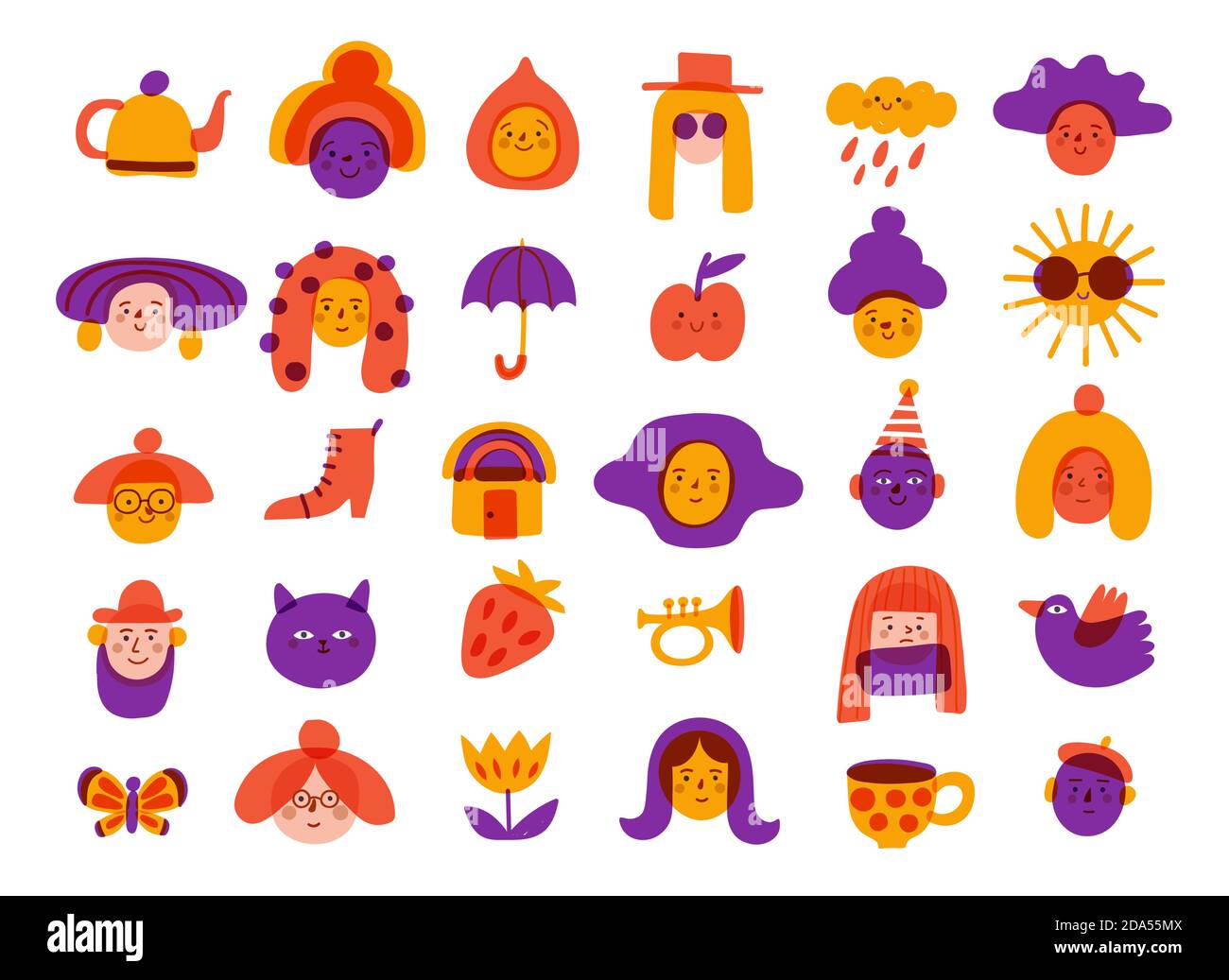 People stand in social Stock Vector Images - Alamy