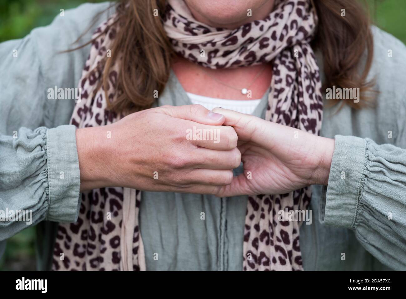 Curled hands hi-res stock photography and images - Alamy