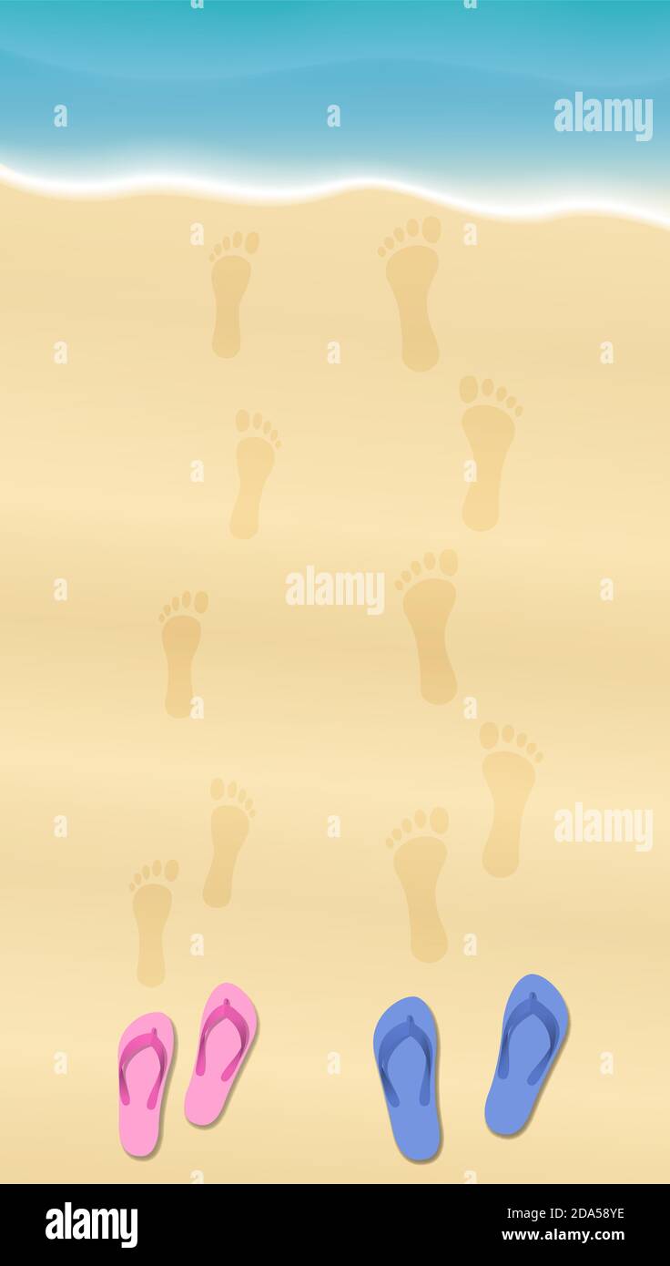 Footprints In The Sand Border