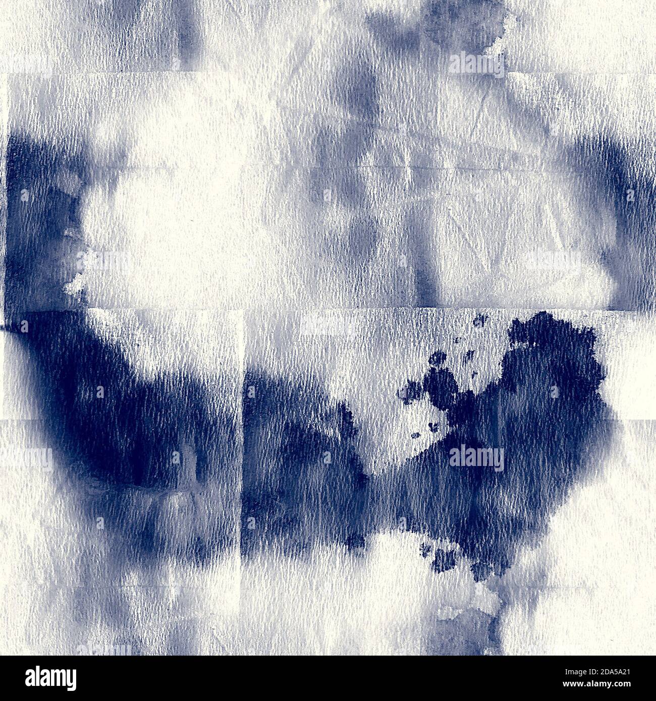 Alcohol ink indigo seamless background. Brush strokes of paint. Hand ...