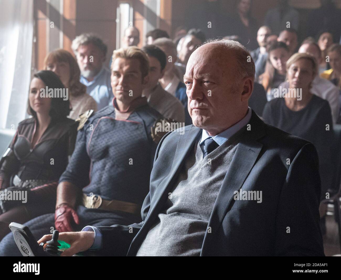 THE BOYS, left: Aya Cash, Antony Starr, John Doman, Butcher, Baker ...