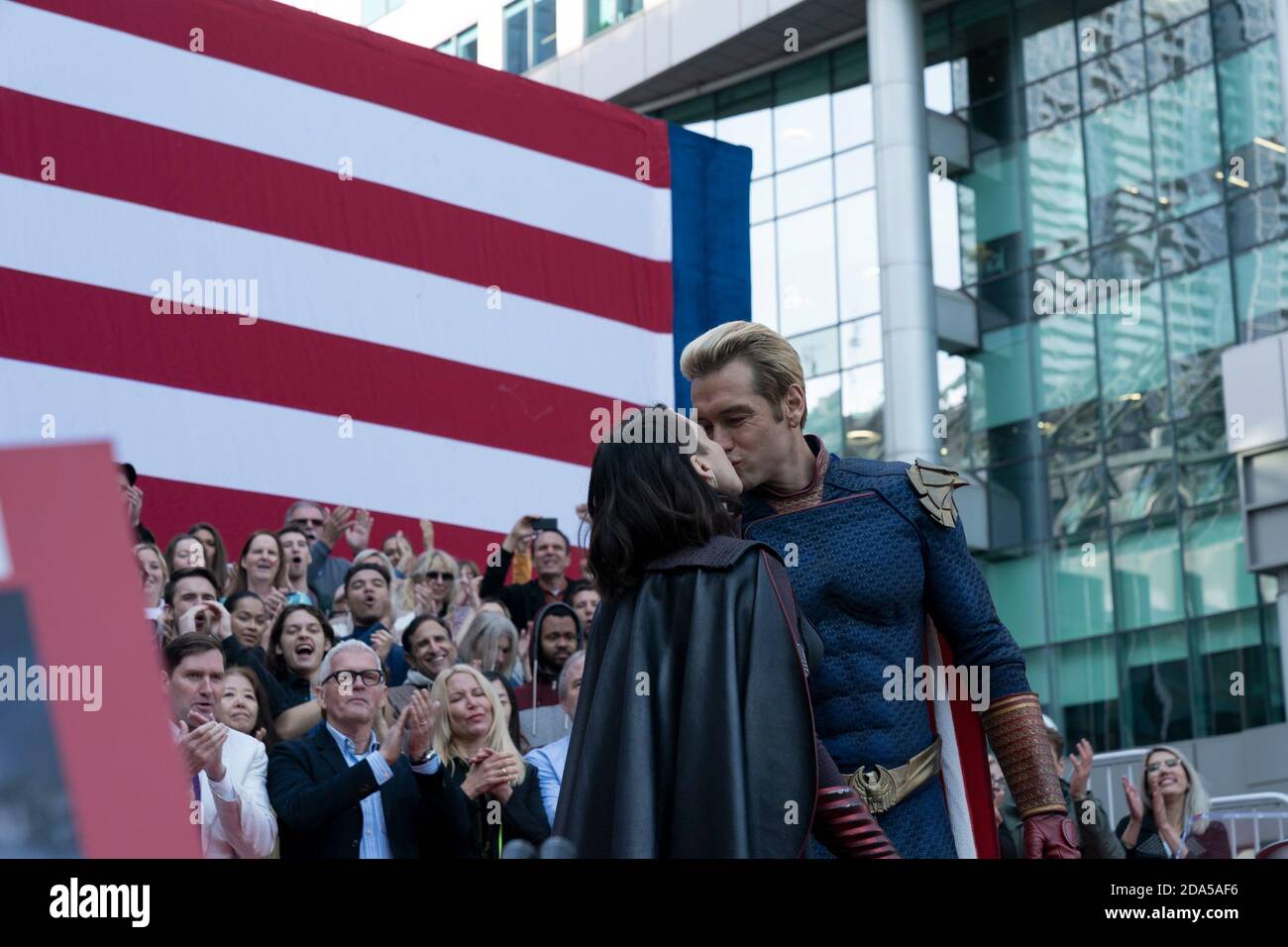 THE BOYS, left: Aya Cash, Antony Starr, Butcher, Baker, Candlestick ...