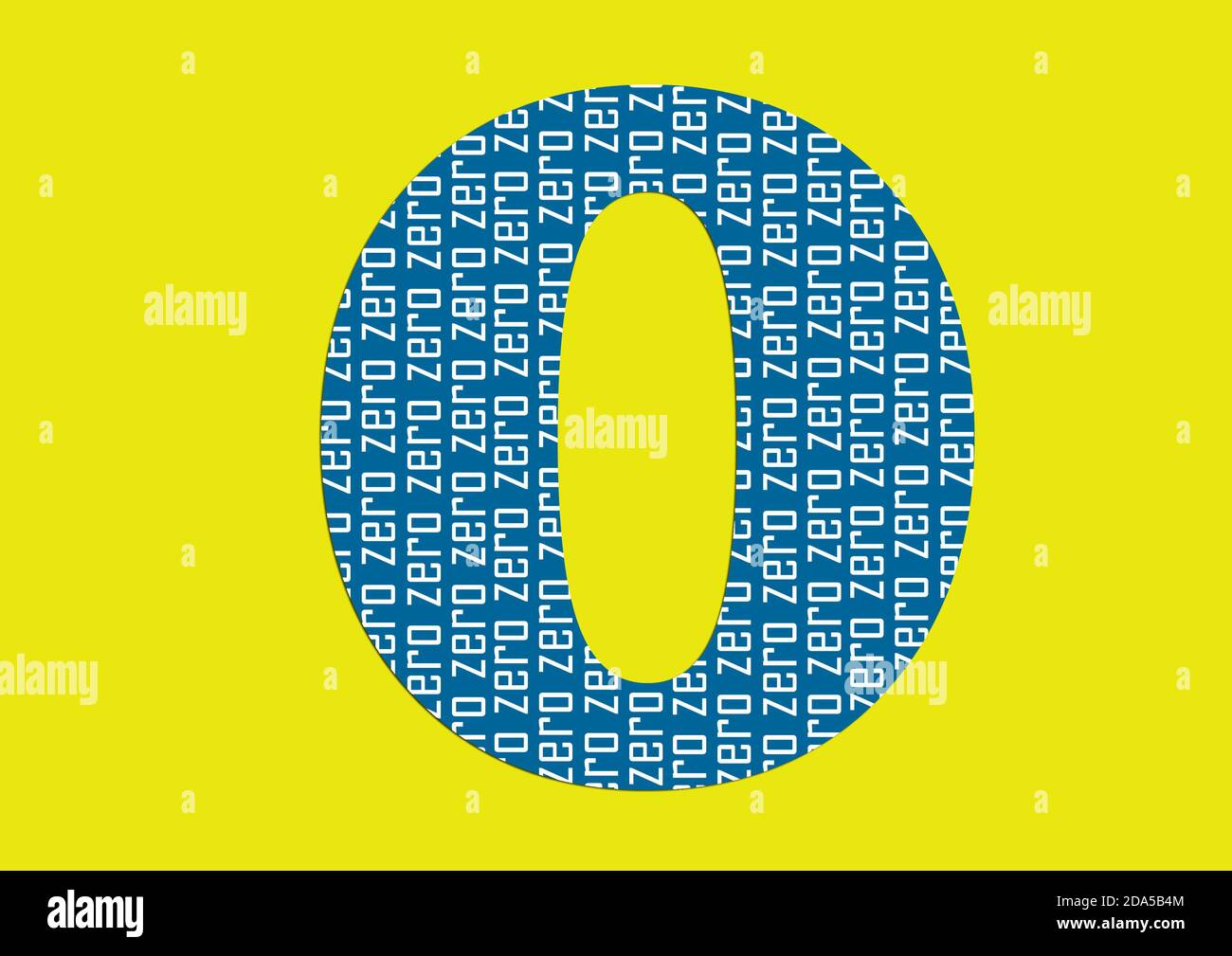 Number in number zero fun design for decoration Stock Photo - Alamy