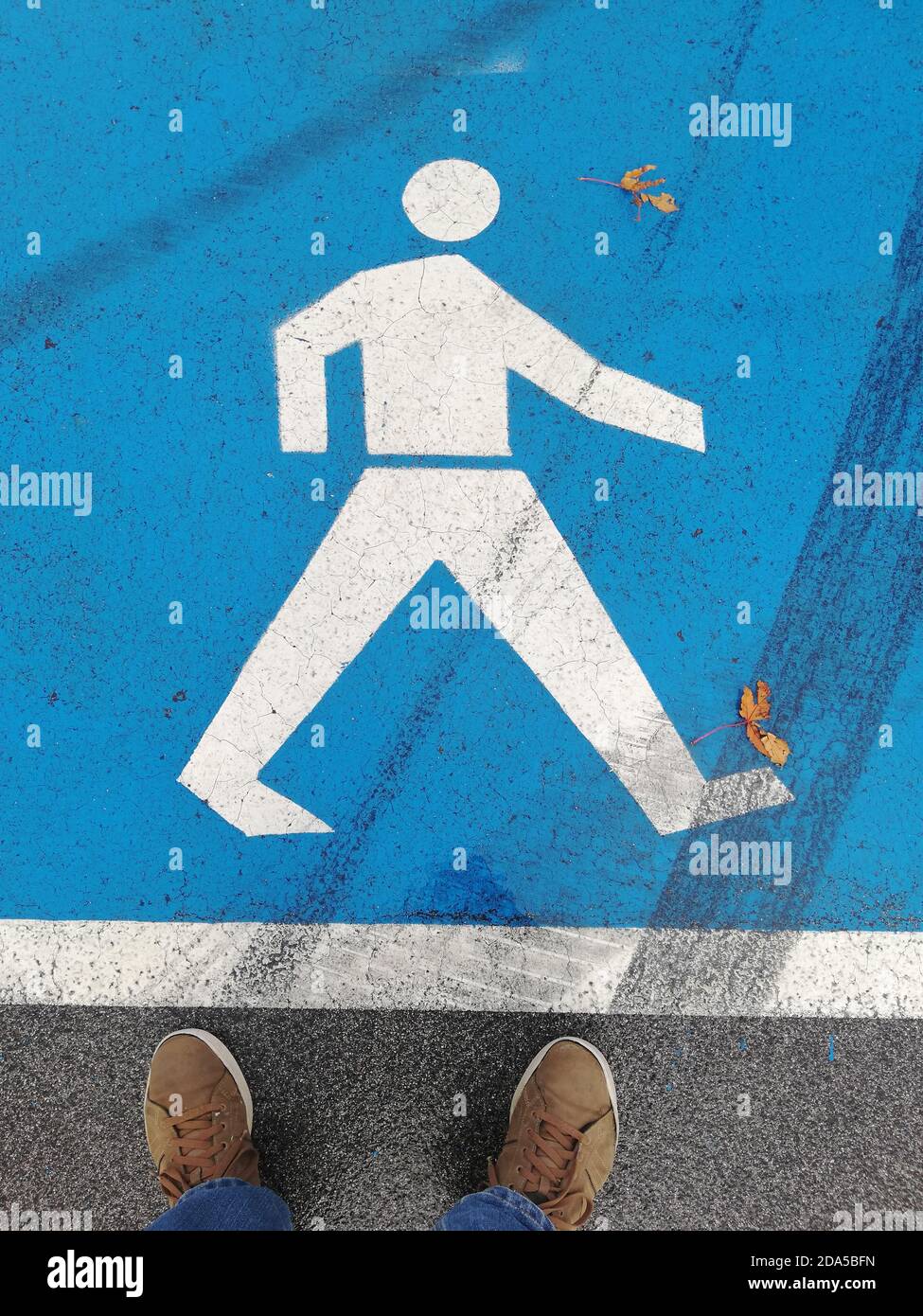 Safety zone markings hi-res stock photography and images - Alamy