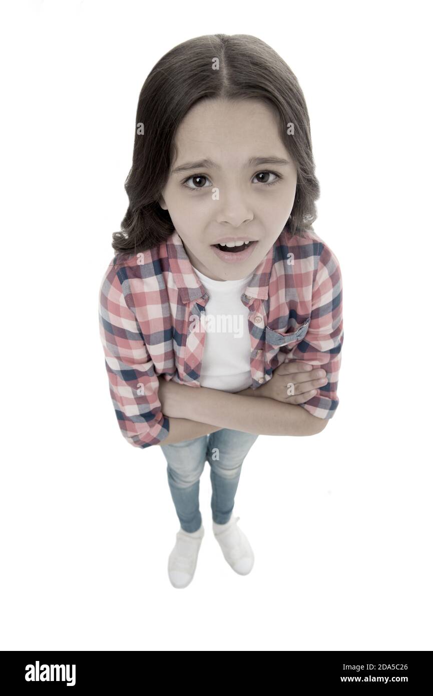 Do you need problems. Kid serious bully face white background. Kid ...