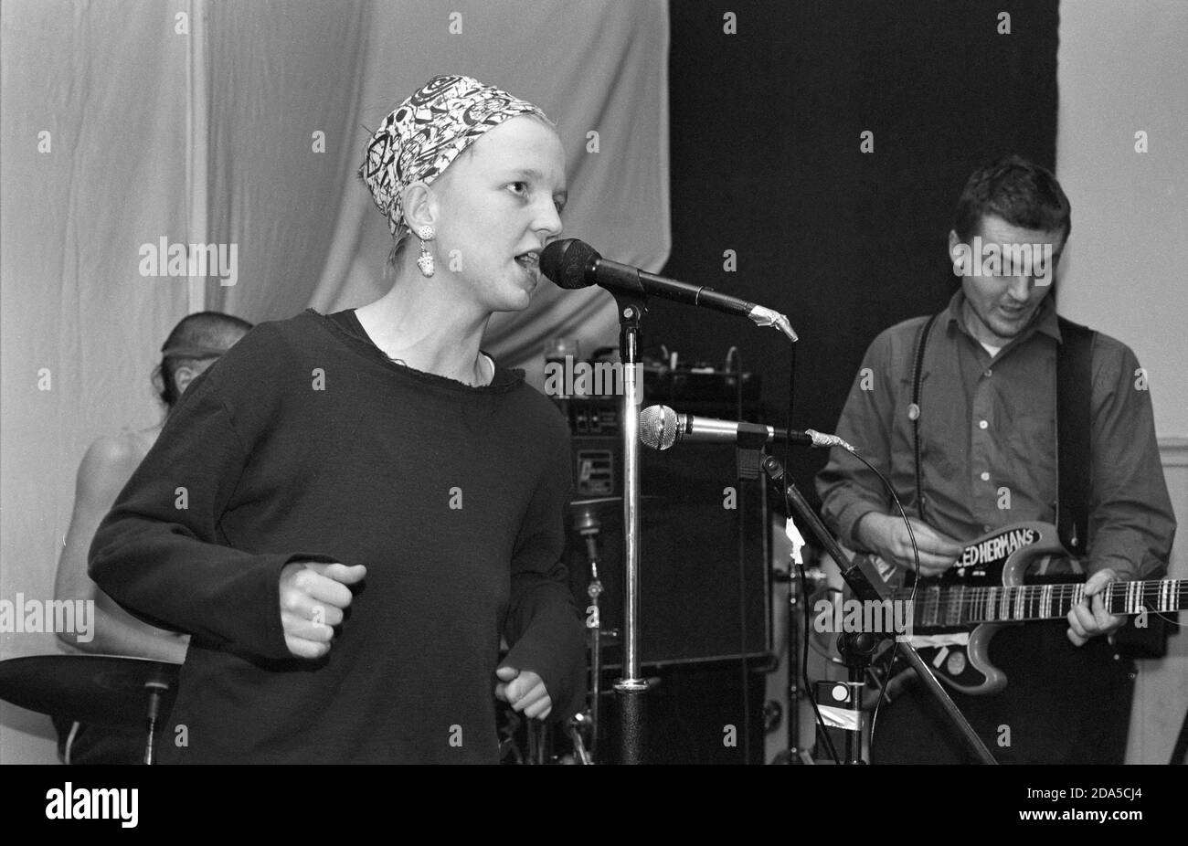 Marion Coutts and Andy Moor of Edinburgh post-punk band Dog Faced ...
