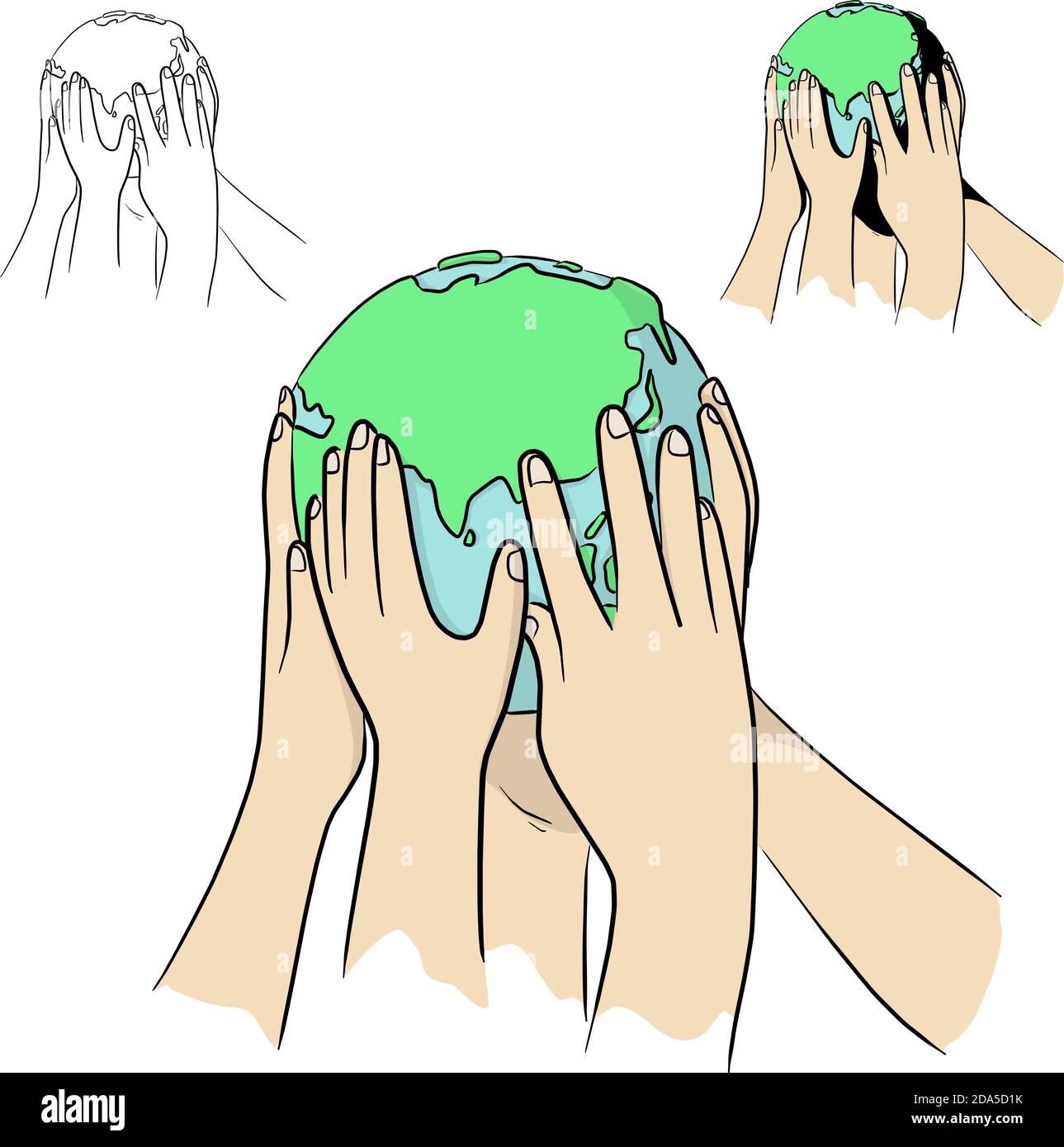 Cartoon Earth Shaking