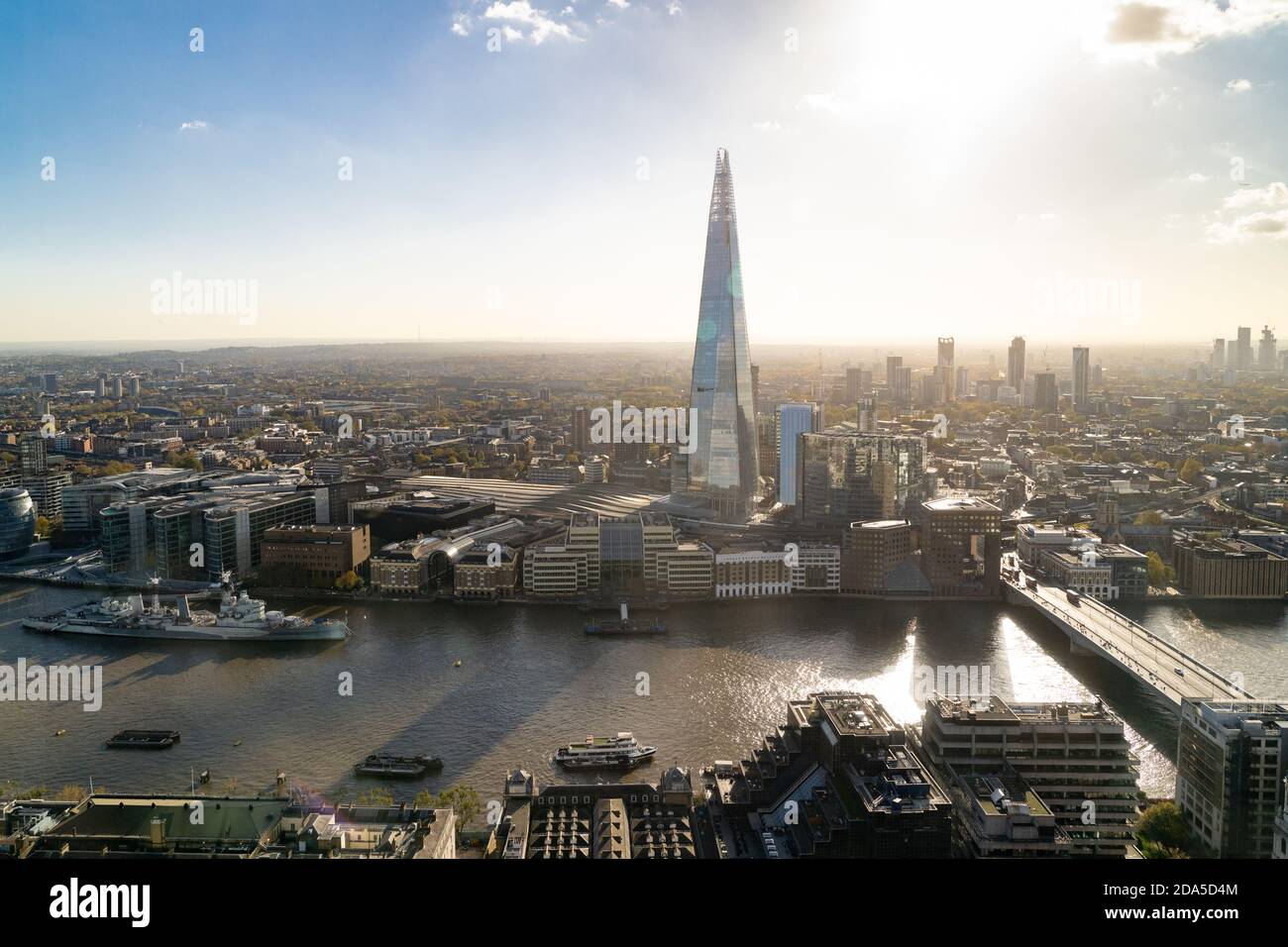 London Bridge and the shard Stock Photo - Alamy