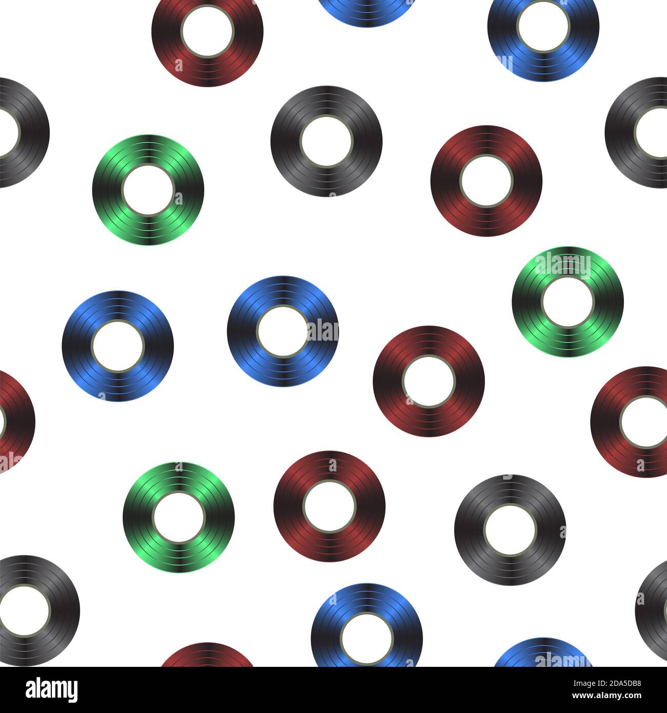 Colored Scotch Tape Seamless Pattern Isolated on White Background ...