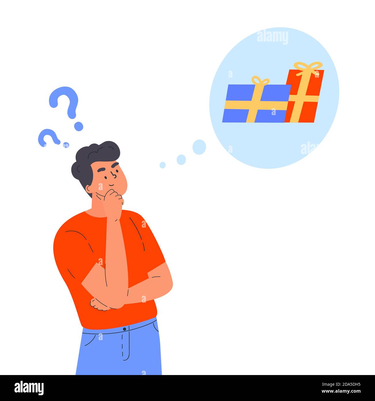 Teenager think Stock Vector Images - Alamy